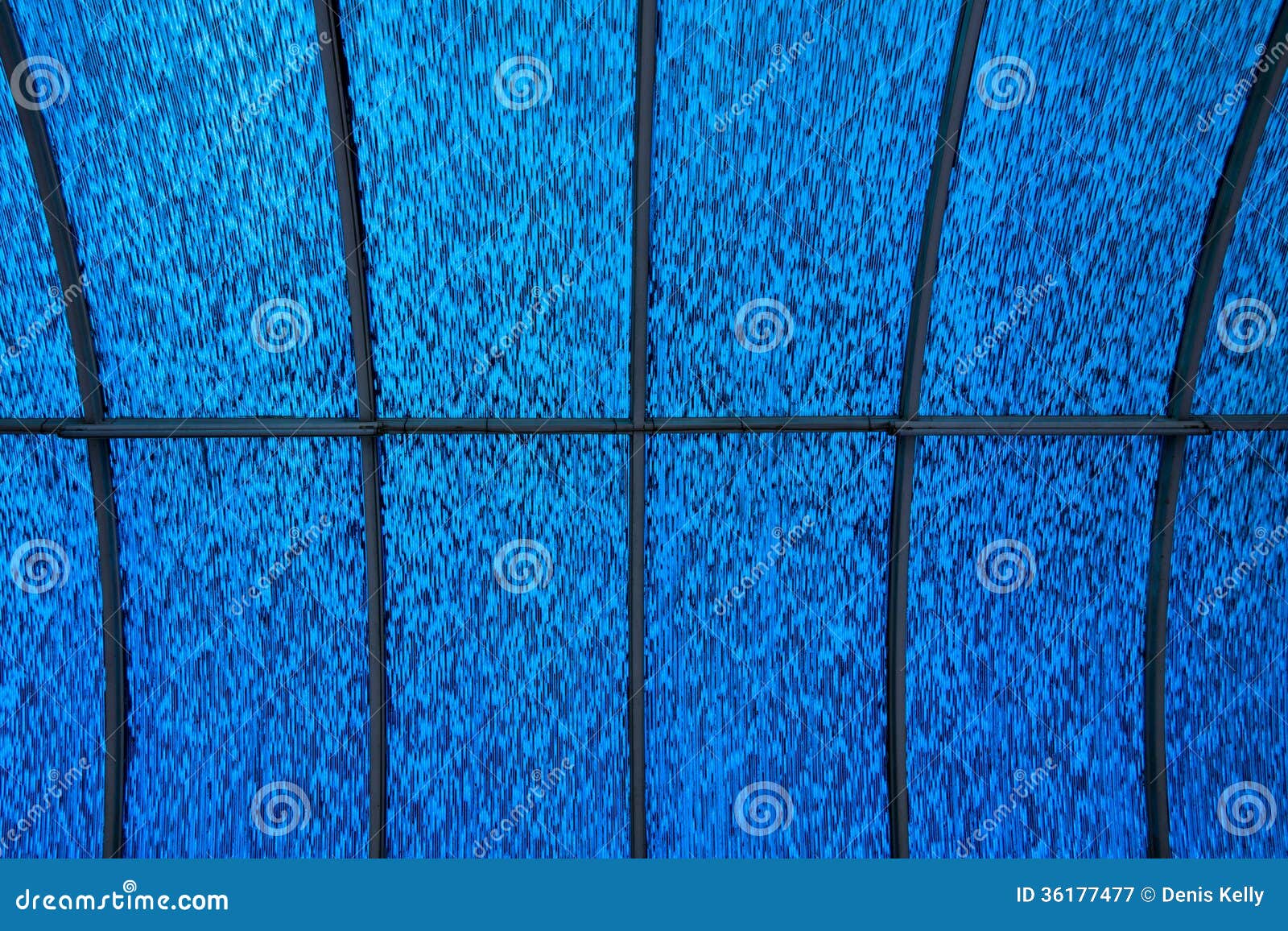 Blue Ceiling stock image. Image of metal, struts, frame - 36177477