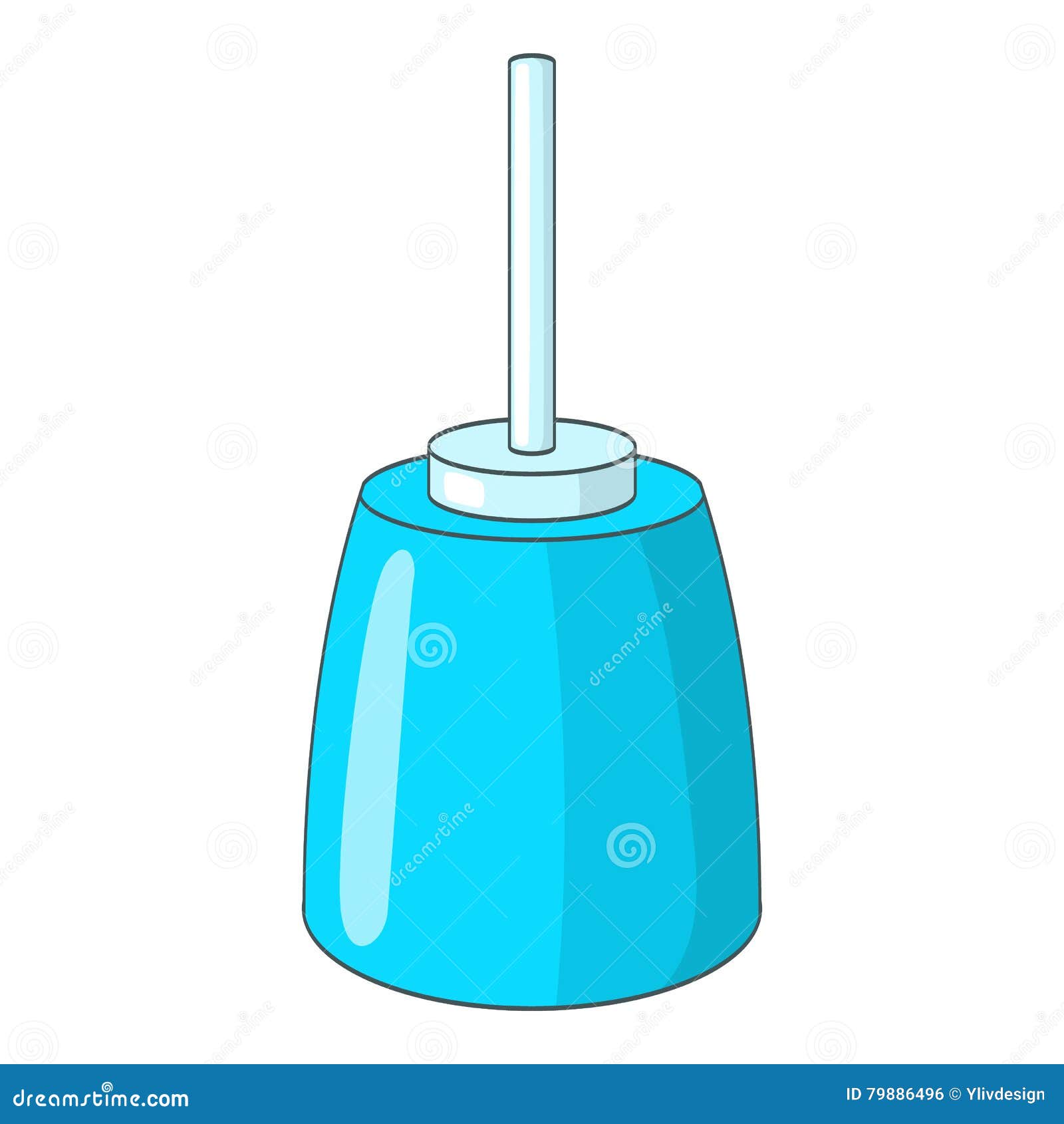 Blue Ceiling Lamp Icon, Cartoon Style Stock Vector - Illustration of ...