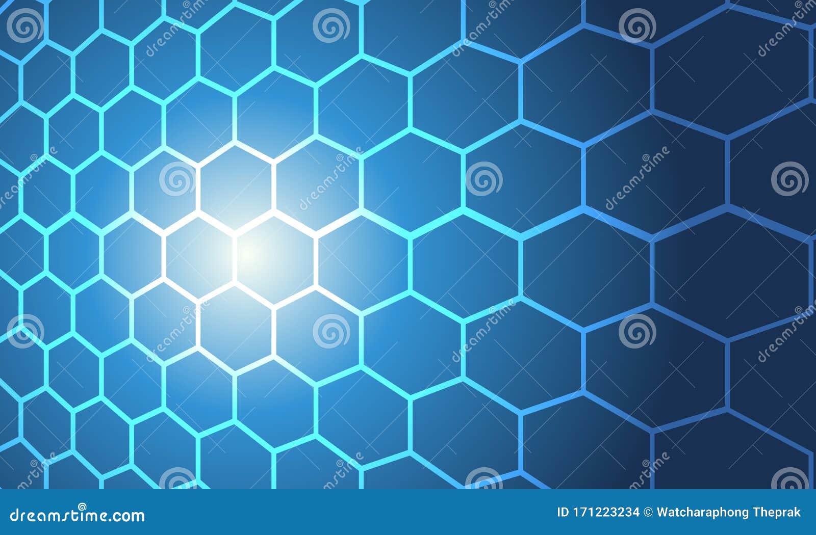 Blue Cell Polygon Abstract Background Stock Vector - Illustration of ...