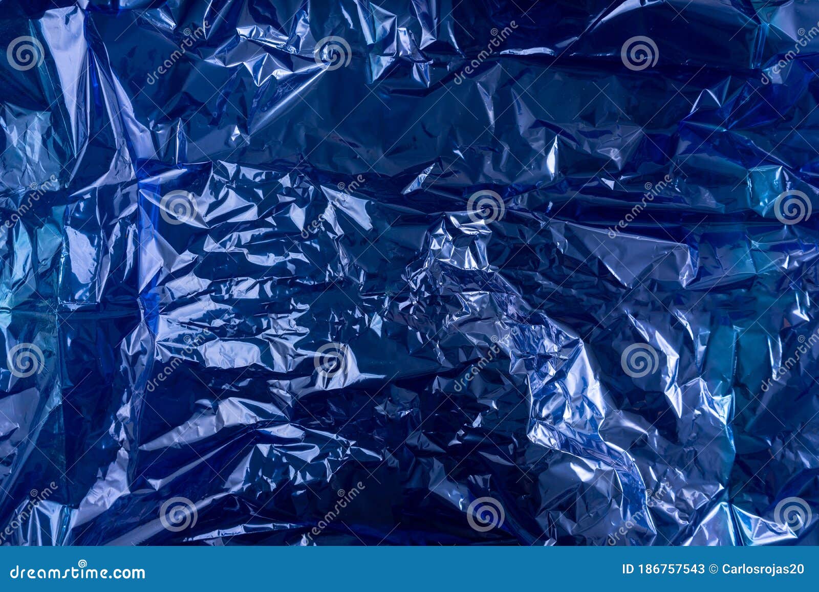 Blue Cellophane Paper Background Texture Stock Image - Image of pattern ...