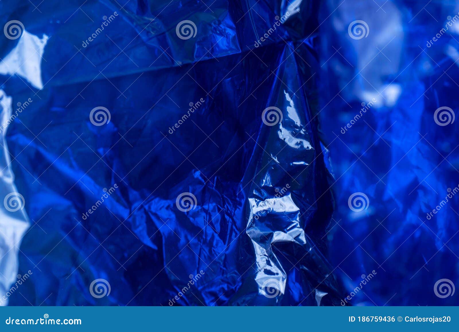 Blue Cellophane Paper Background Texture Stock Photo - Image of glossy ...