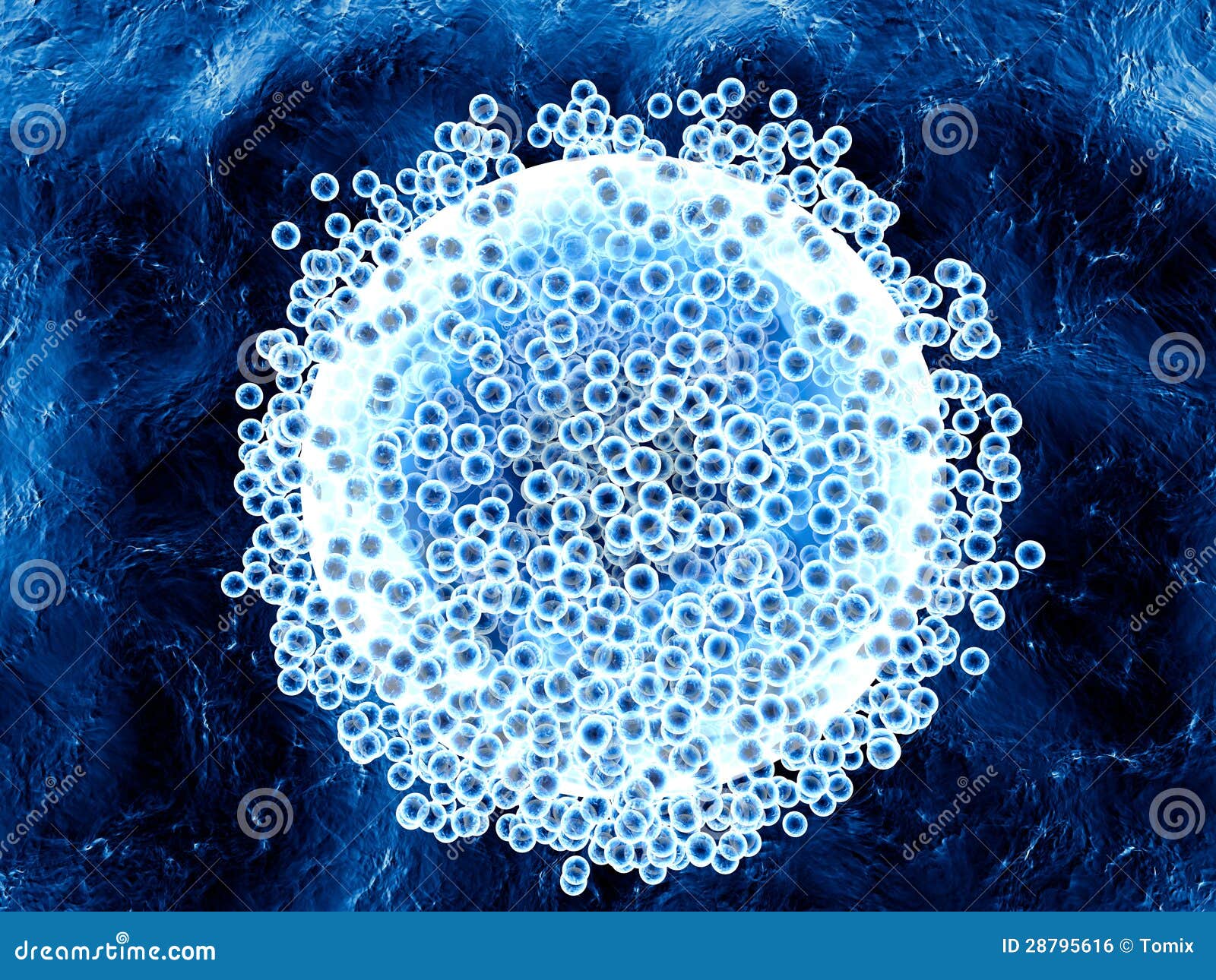 Blue cells stock illustration. Illustration of life, magnify - 28795616