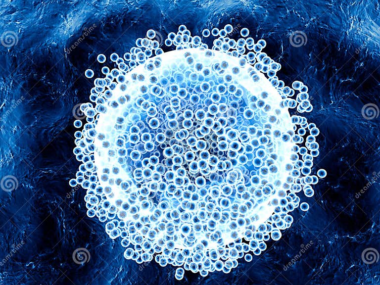 Blue cells stock illustration. Illustration of life, magnify - 28795616