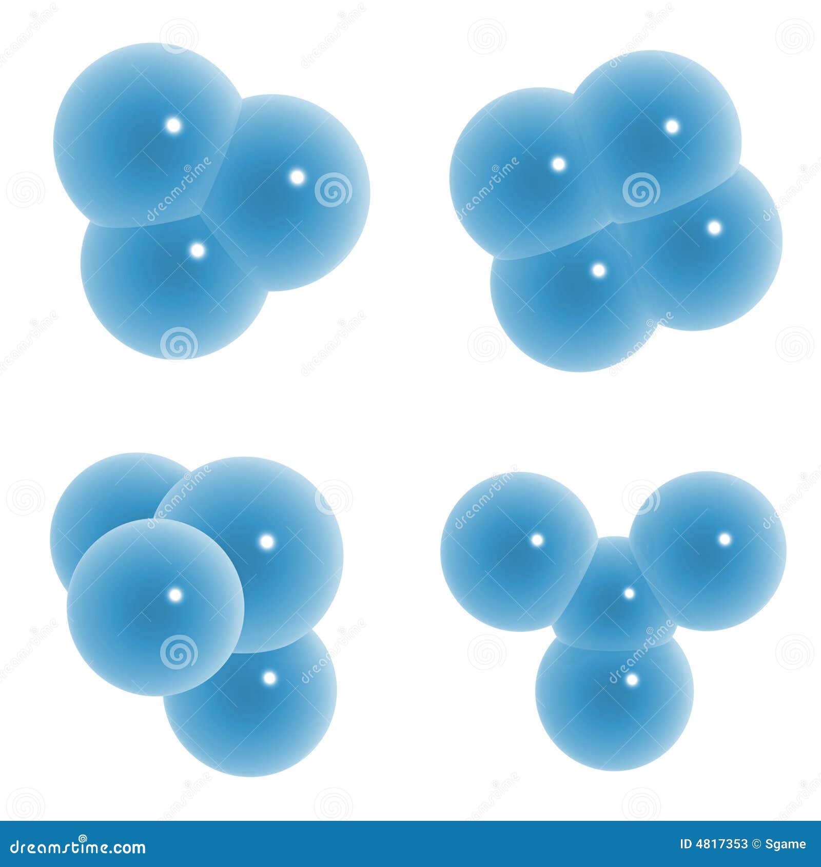 Blue cells stock illustration. Illustration of clone, abstract - 4817353