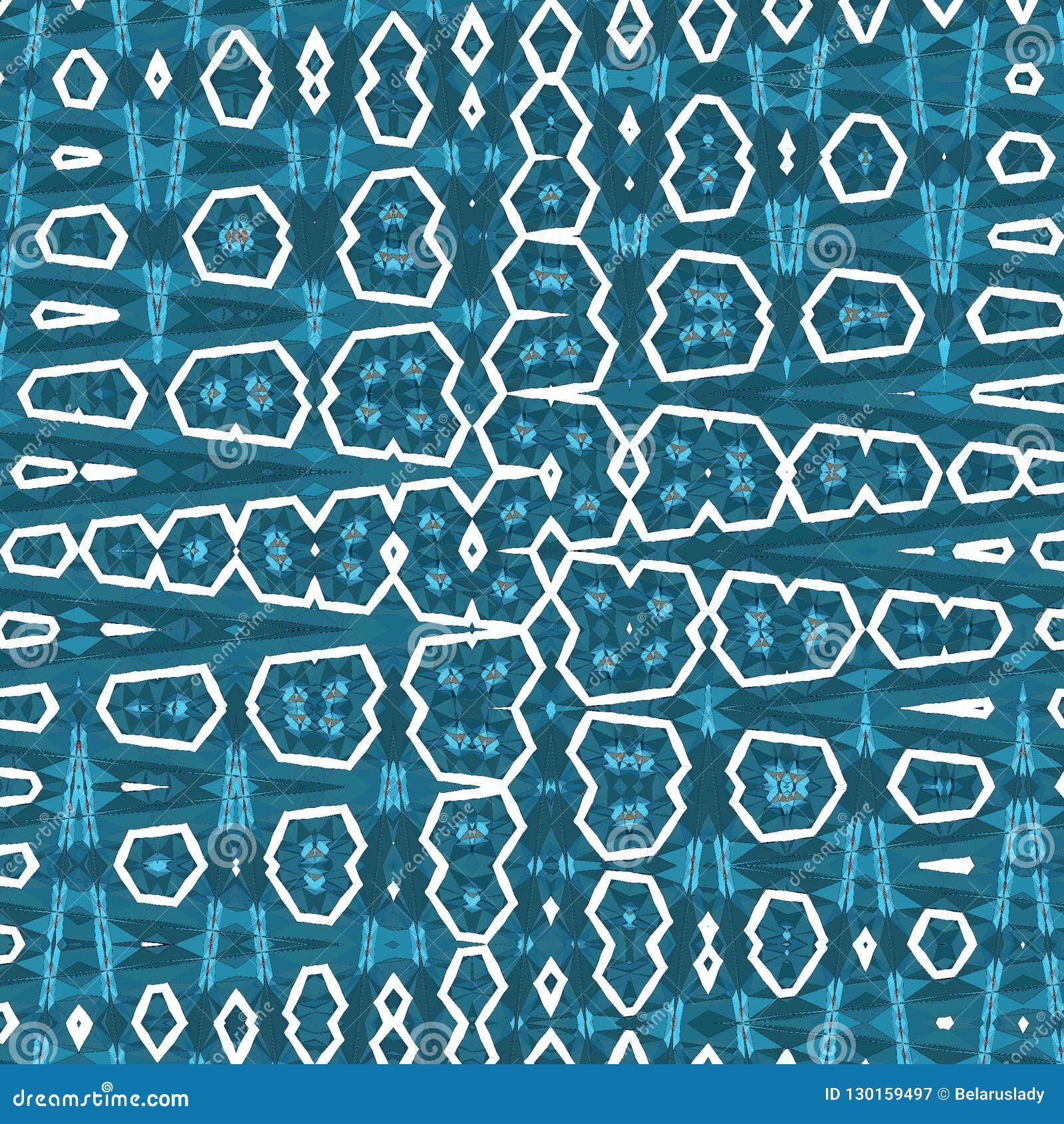 Blue Cells, Microscopic Particles. Molecules, Molecular Cell. Close Up ...