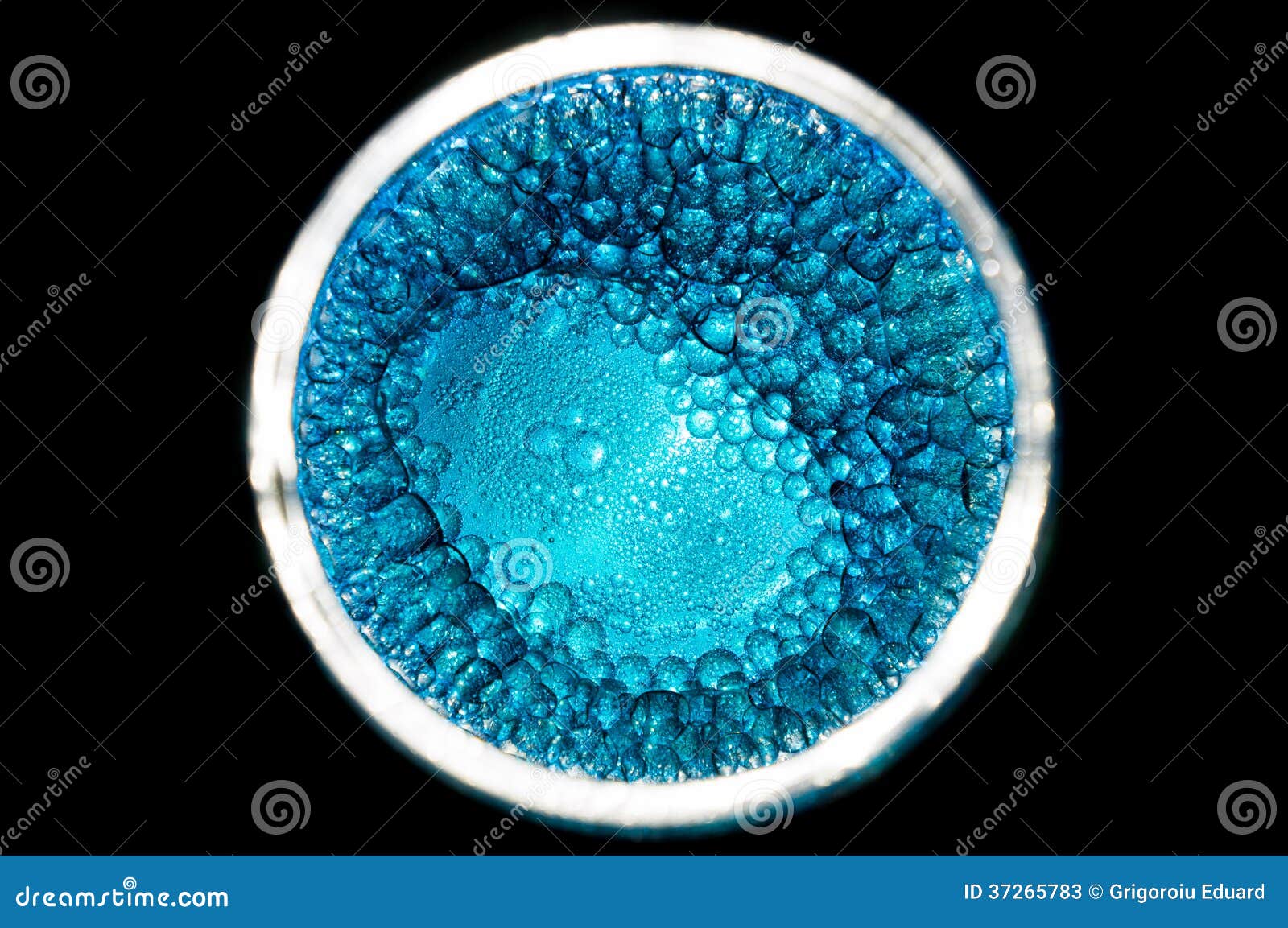 Blue Cells Dividing Form Bigger Ones Royalty-Free Stock Photography ...