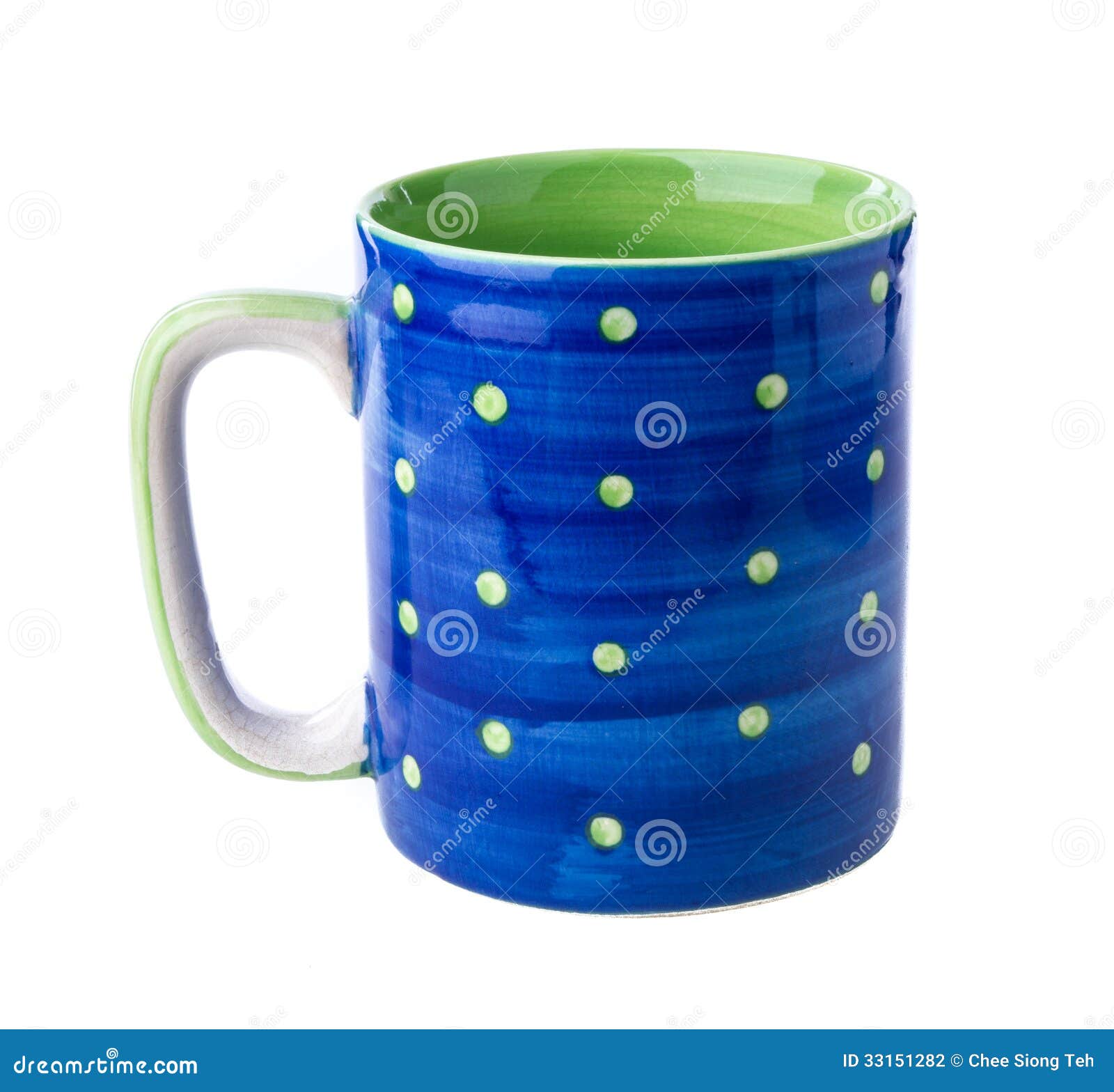 Blue ceramic cup stock photo. Image of empty, ware, ceramics - 33151282