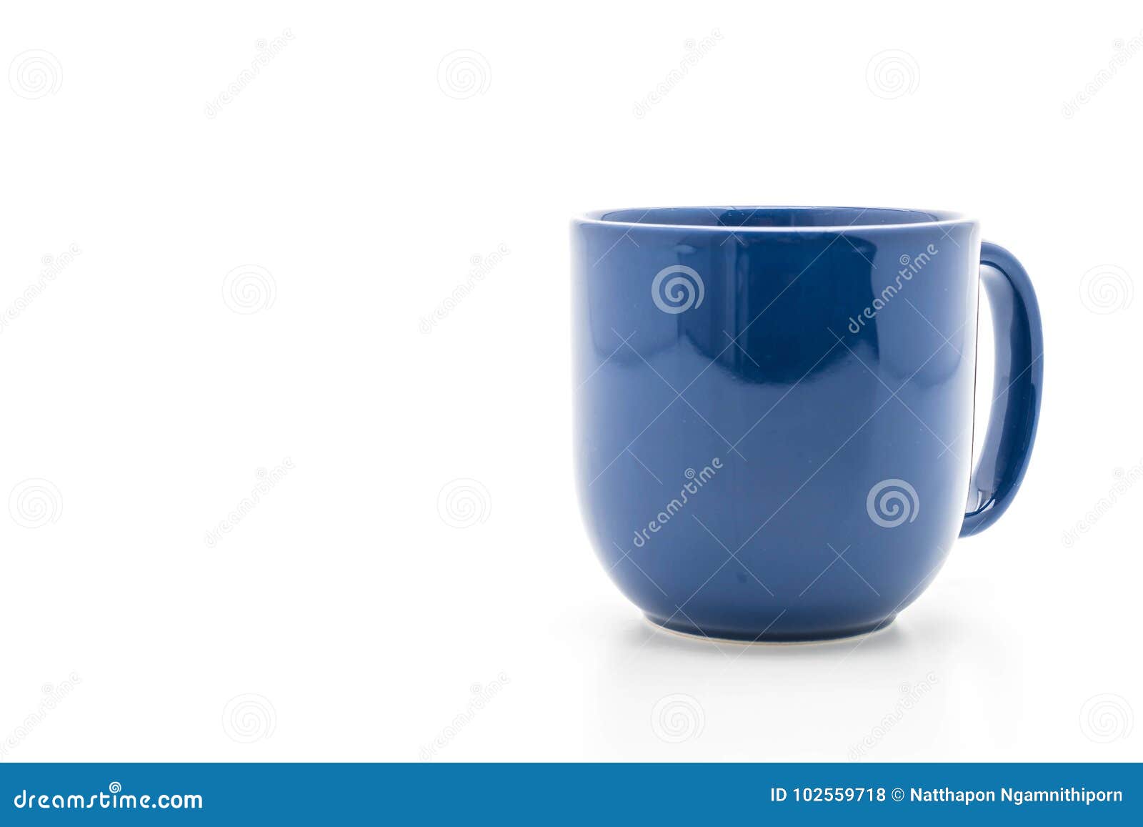Blue ceramic mug stock photo. Image of coffee, handle - 102559718