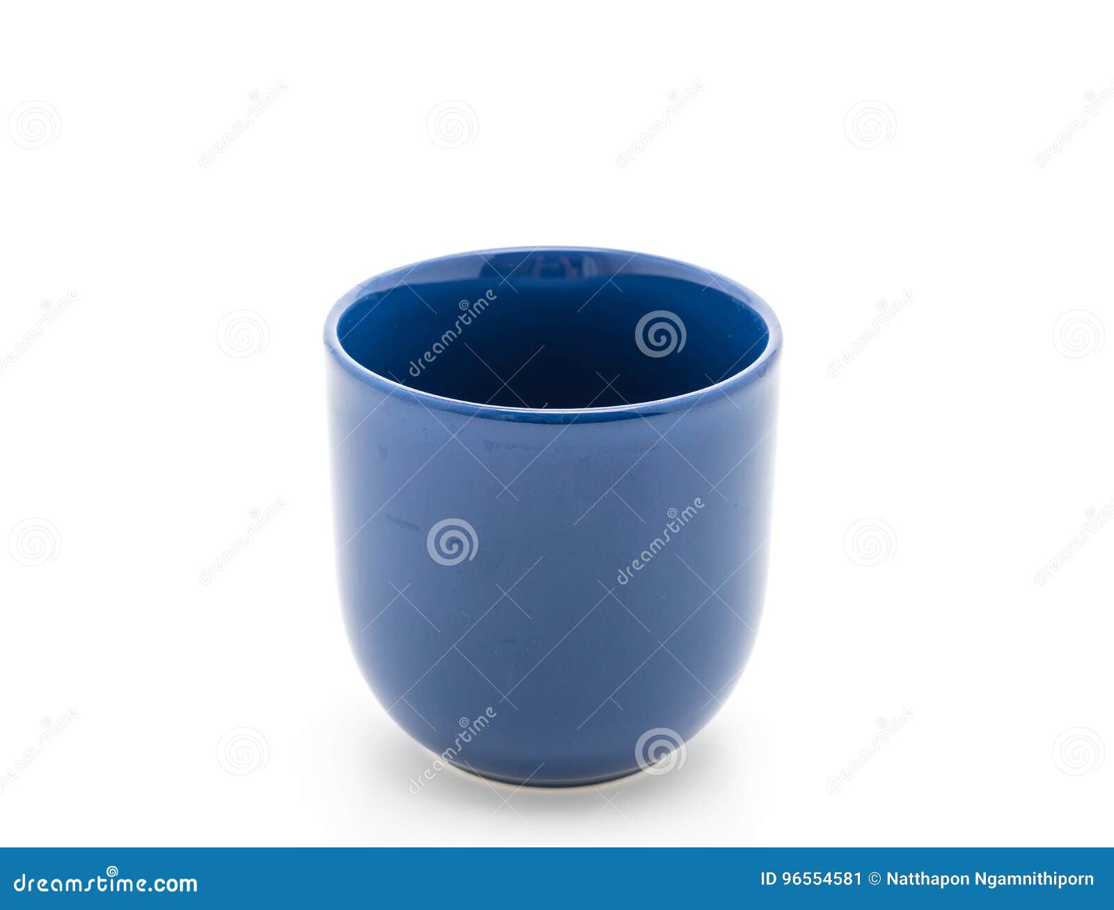 Blue ceramic mug stock image. Image of ceramic, porcelain - 96554581