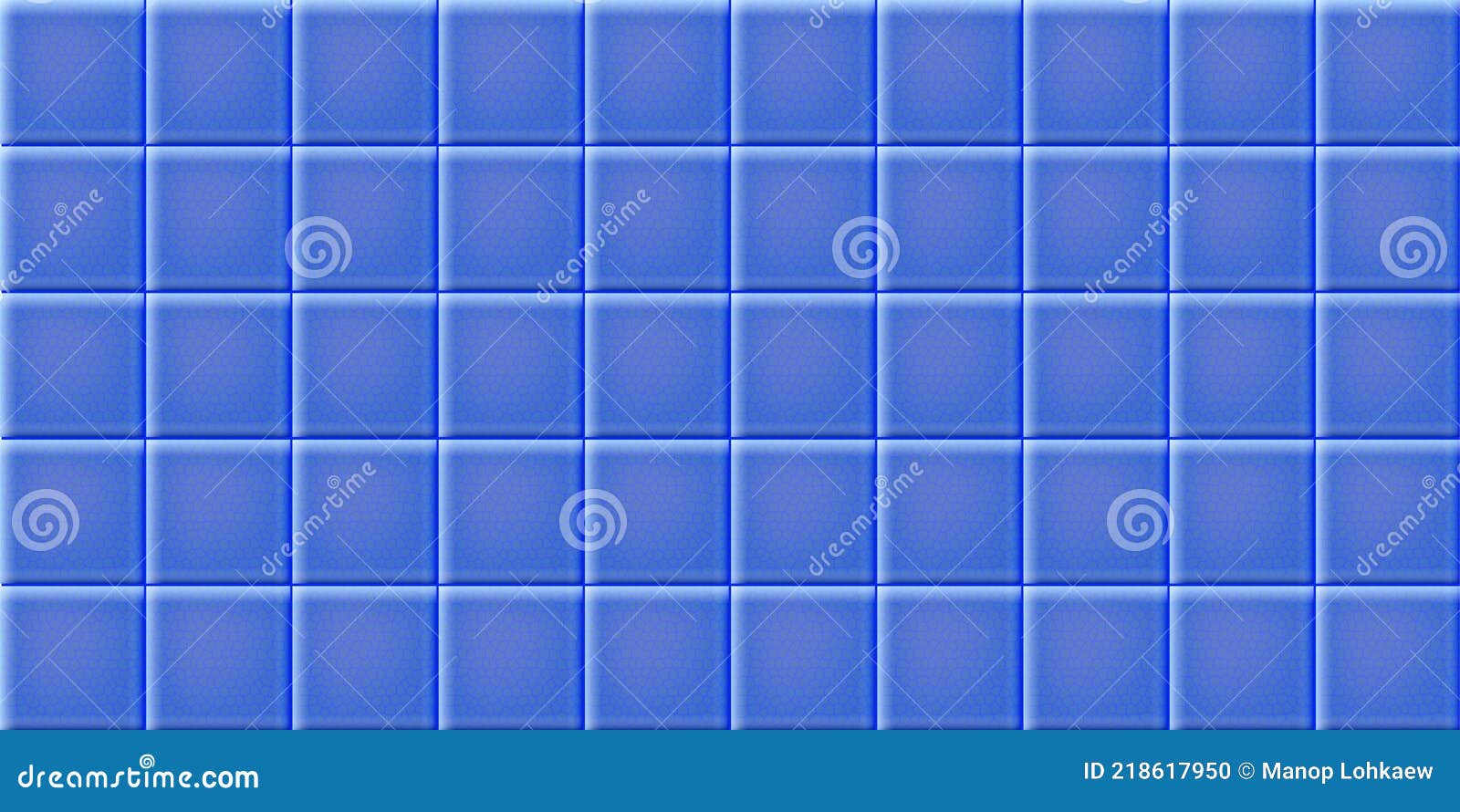 Blue Ceramic Tiles Wall Texture Abstract Background Vector Illustration ...