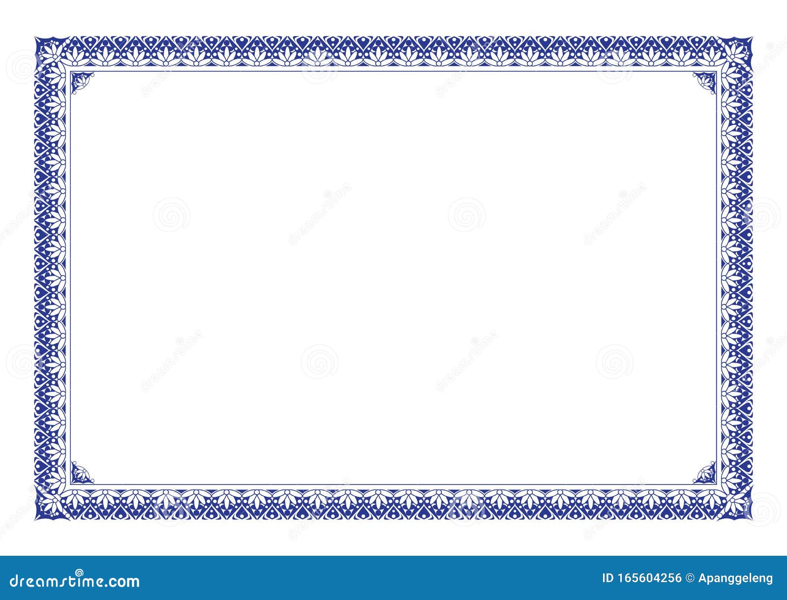 Blue Certificate Frame Stock Illustrations – 14,109 Blue Certificate ...