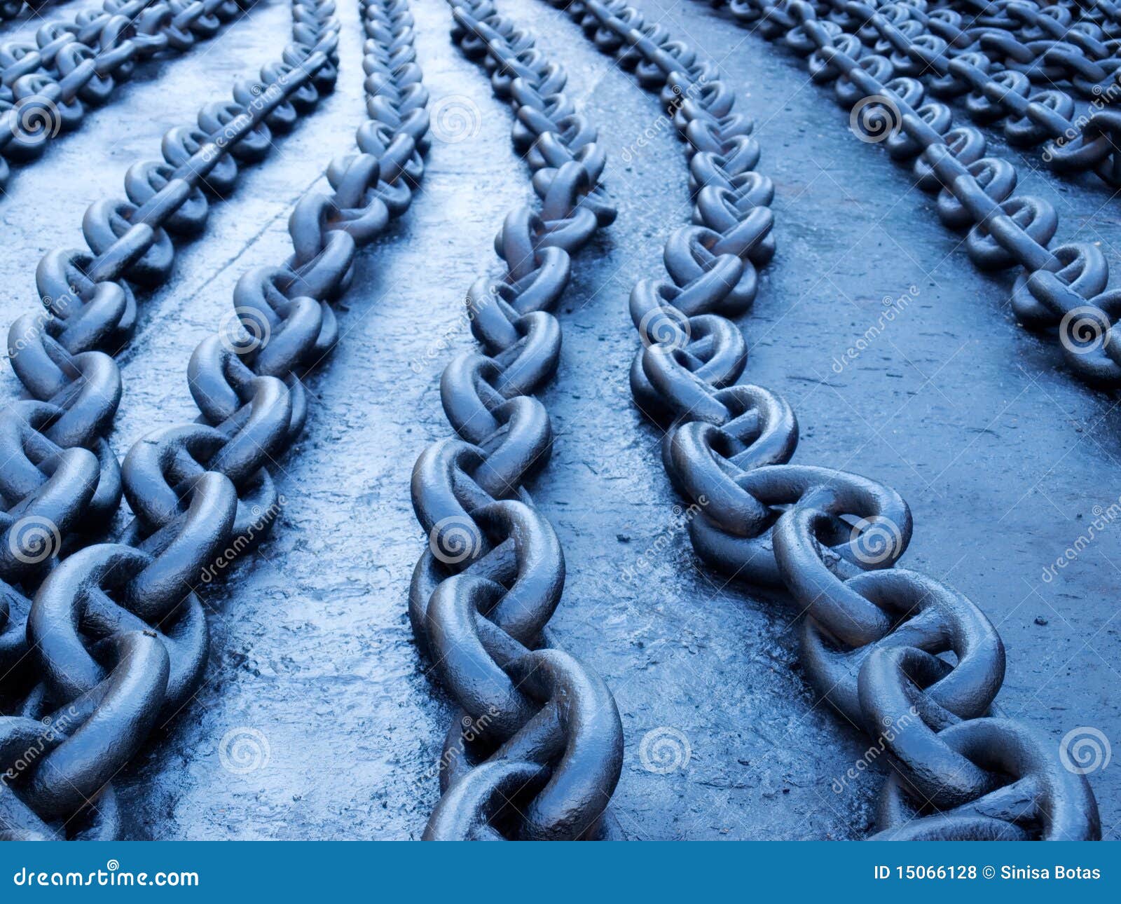 Blue chain stock photo. Image of metallic, rings, abstract - 15066128