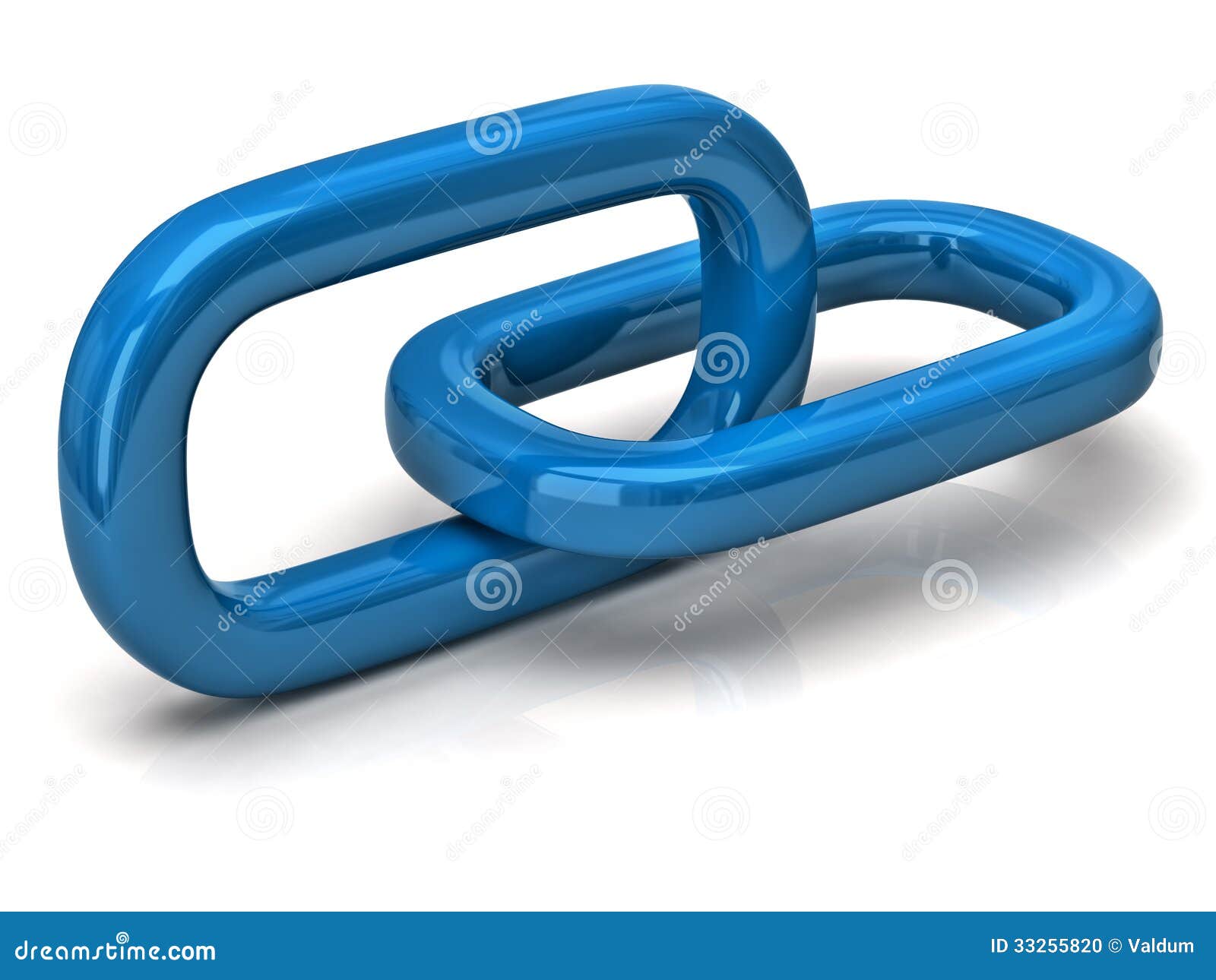 Blue chain connection stock illustration. Illustration of link - 33255820