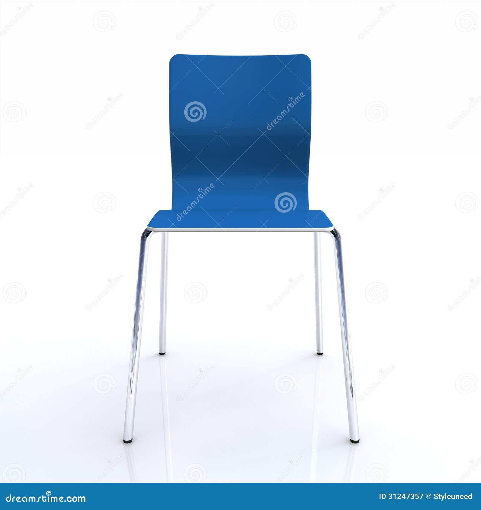 Blue chair stock image. Image of bluish, furniture, blue - 31247357