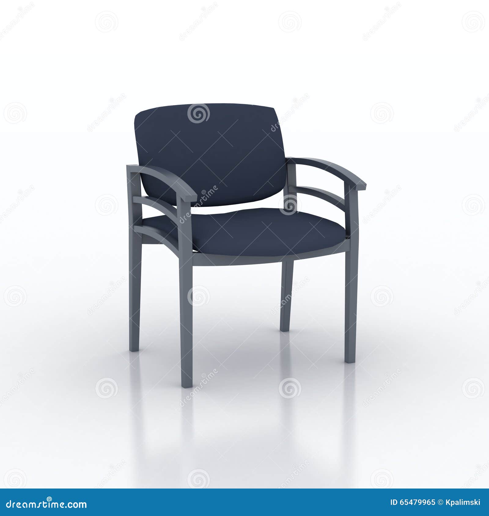 Blue chair stock illustration. Illustration of black - 65479965