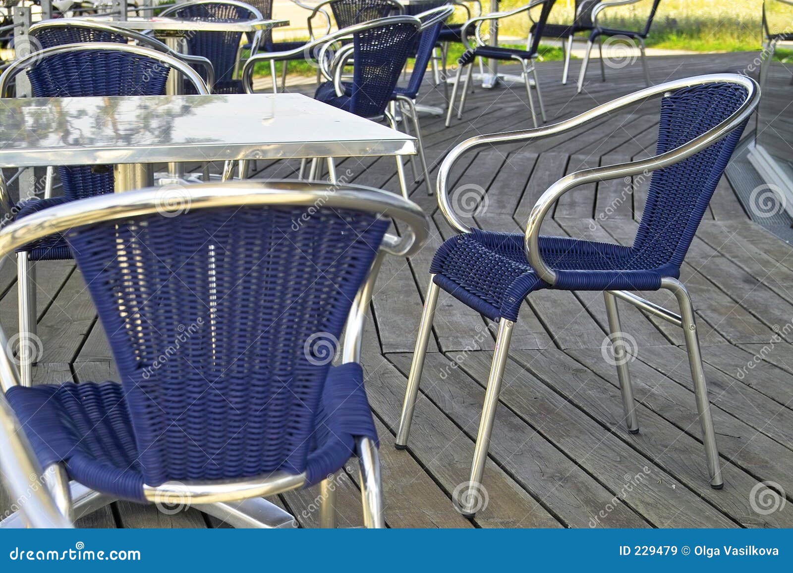 Blue chairs and table stock image. Image of chair, home - 229479