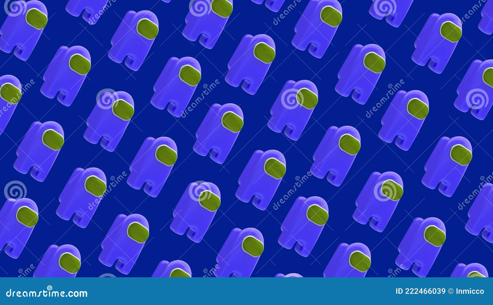 The Blue Characters On A Blue Background. Robot For Poster. 3d Render ...