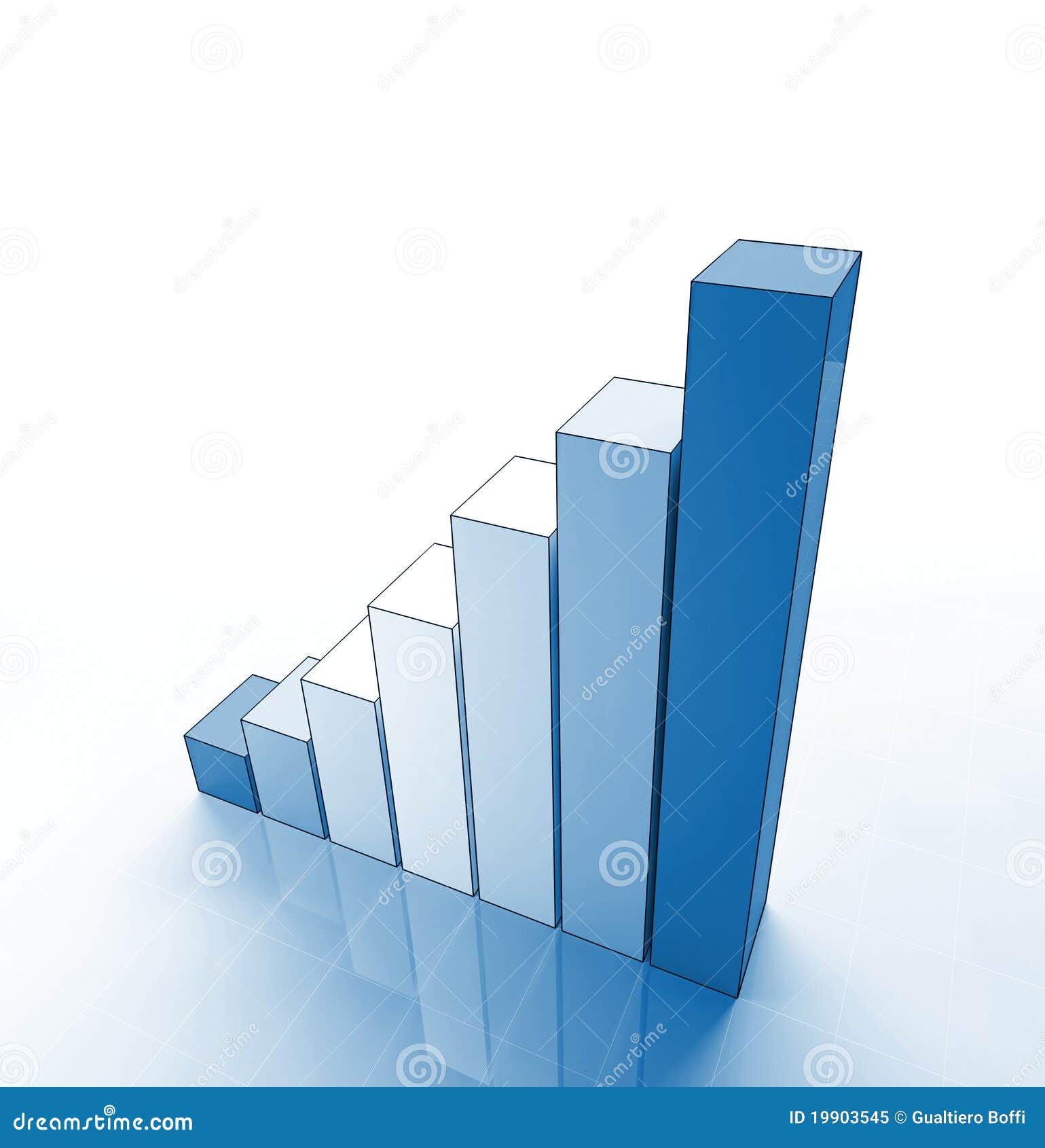 Blue chart stock illustration. Illustration of growing - 19903545