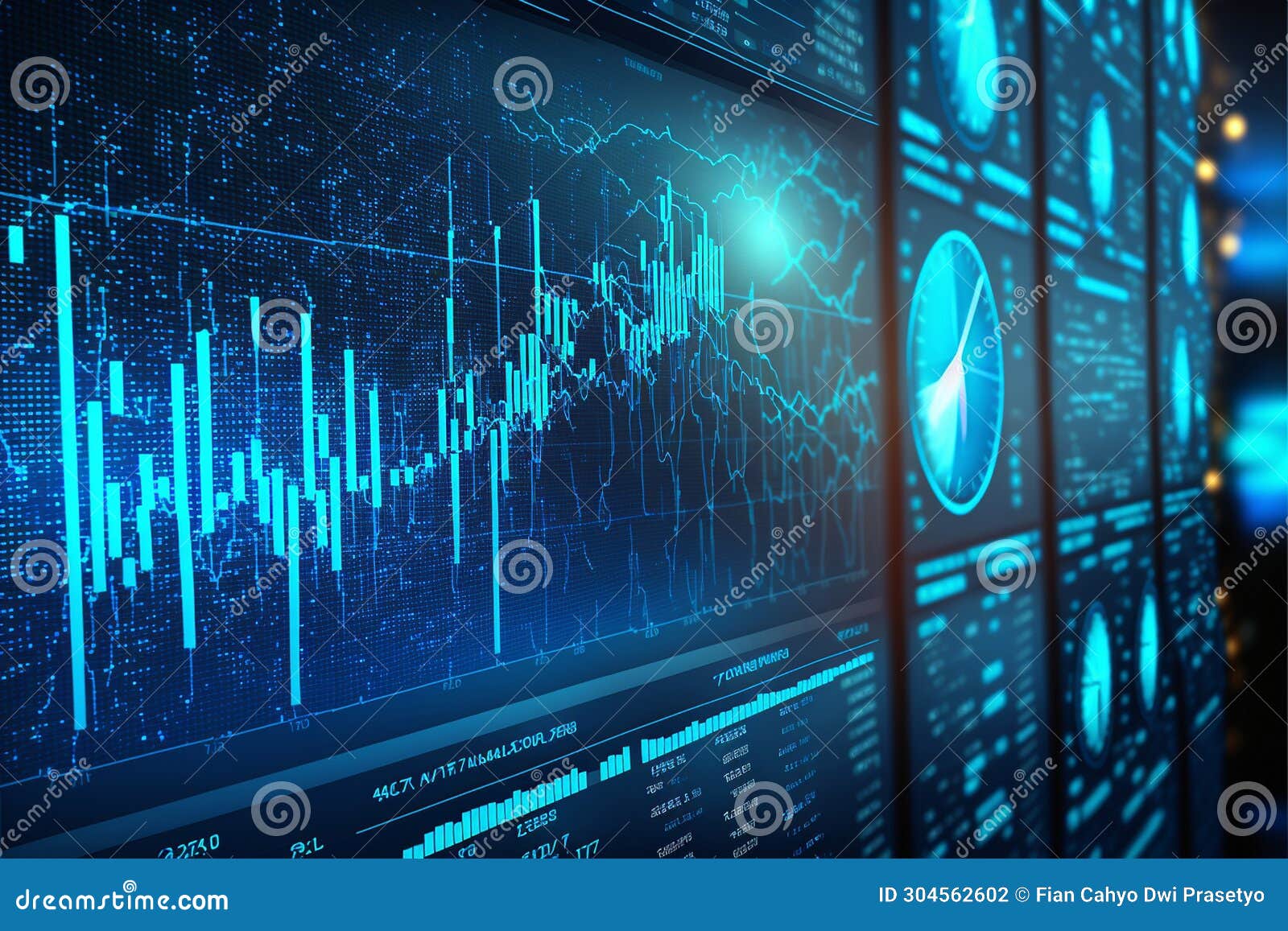 Blue Chart Trading Background Stock Photo - Image of banking, business ...
