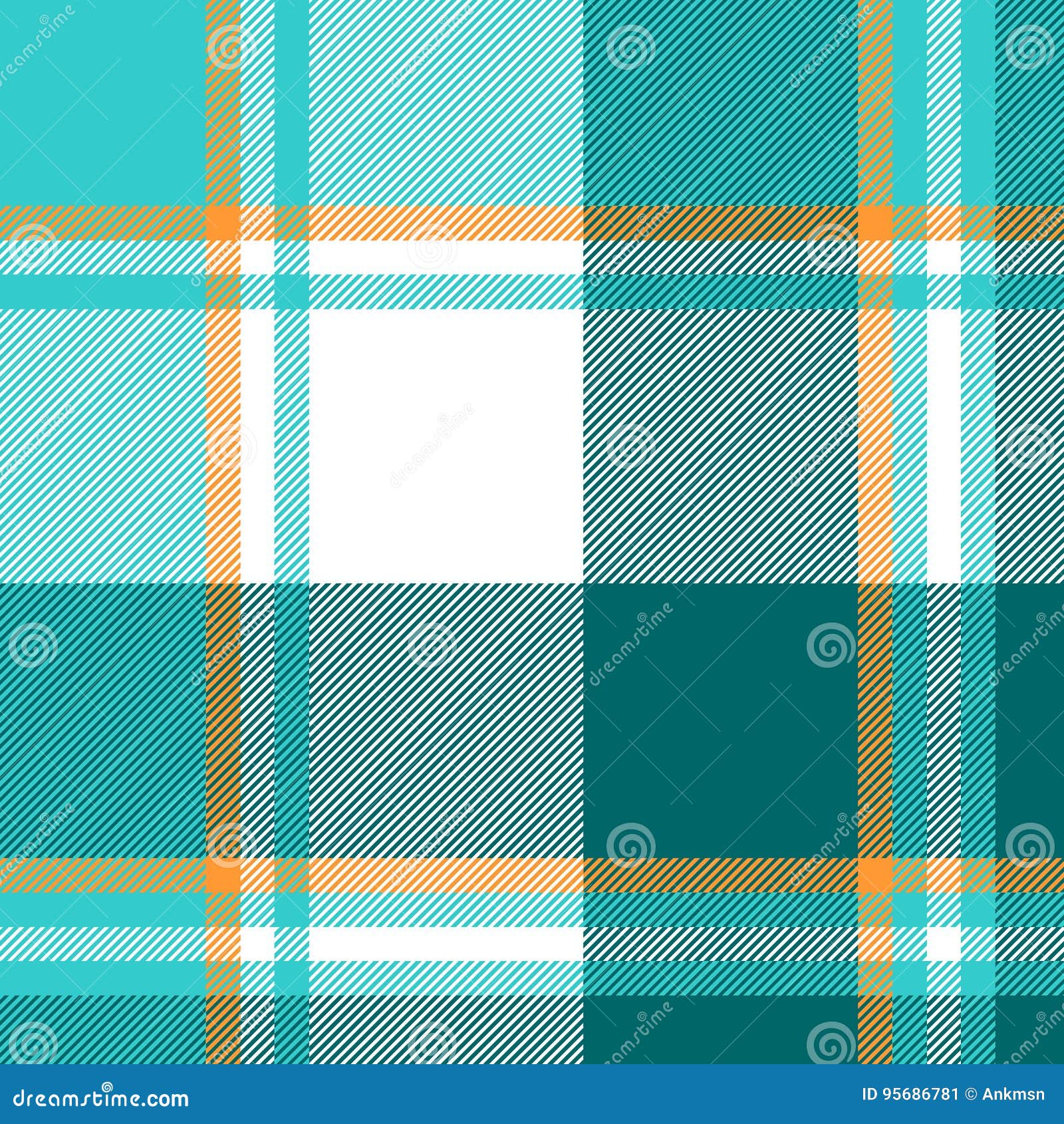 Blue Check Fabric Textile Seamless Pattern Stock Vector - Illustration ...