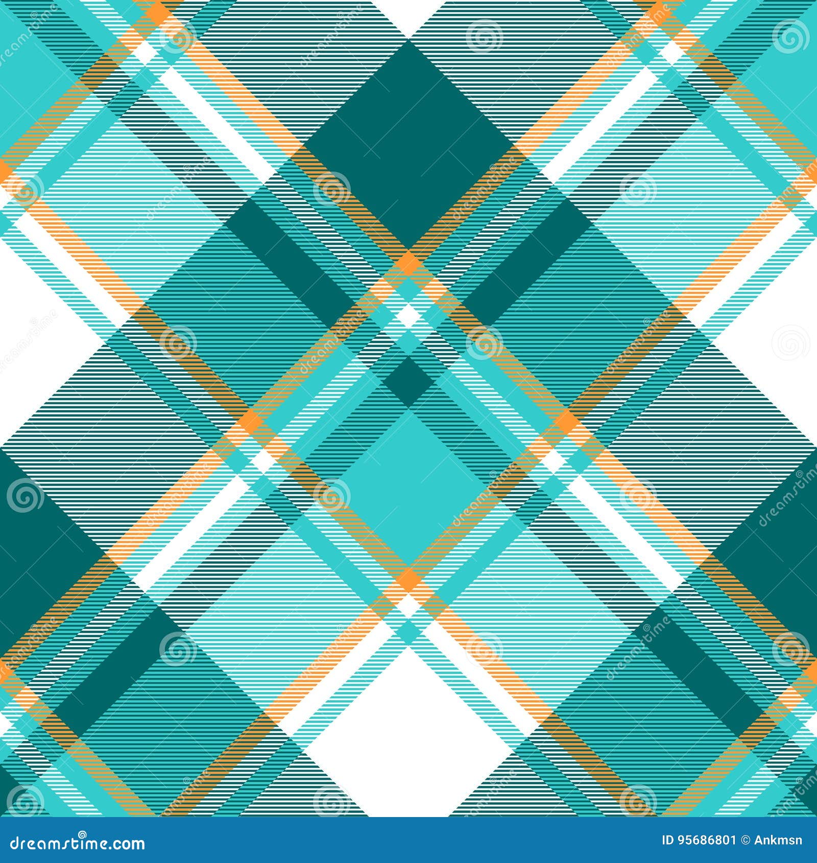Blue Check Fabric Textile Seamless Pattern Stock Vector - Illustration ...