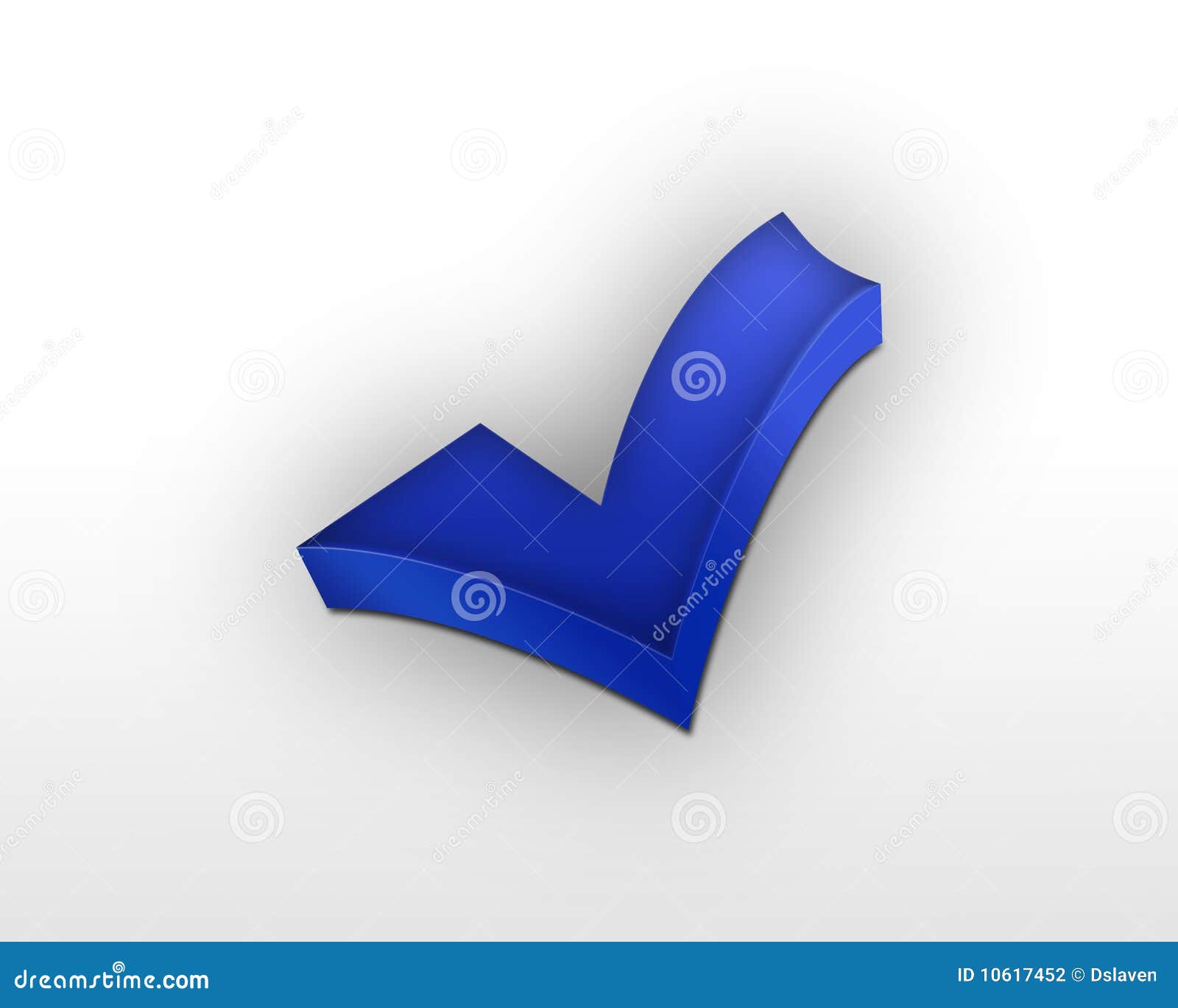 Blue check mark stock illustration. Illustration of checklist - 10617452