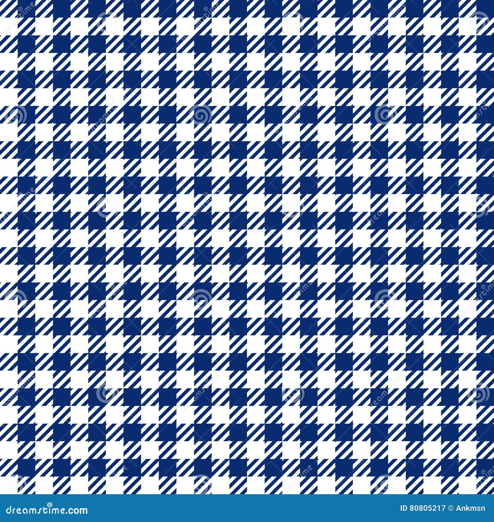 Blue Check Plaid Seamless Fabric Texture Stock Vector - Illustration of ...