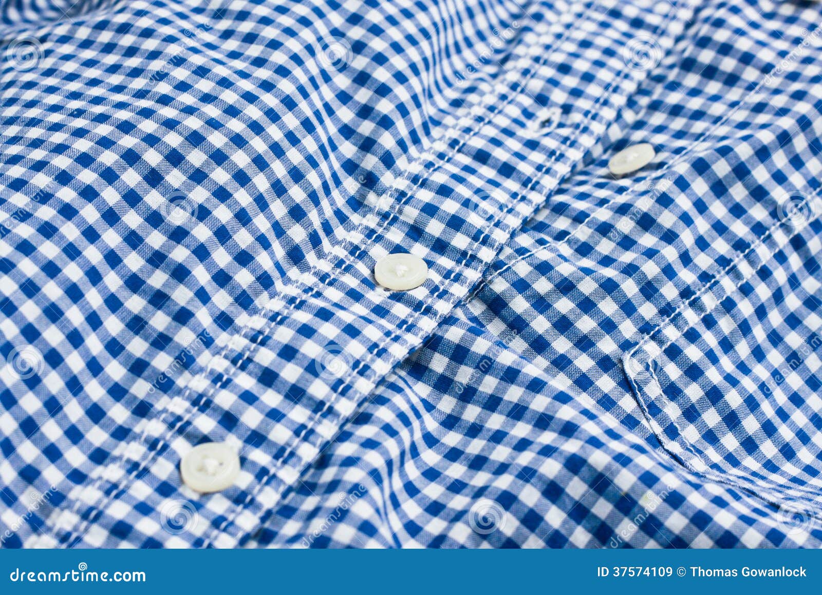 Blue checked shirt stock image. Image of material, cotton - 37574109
