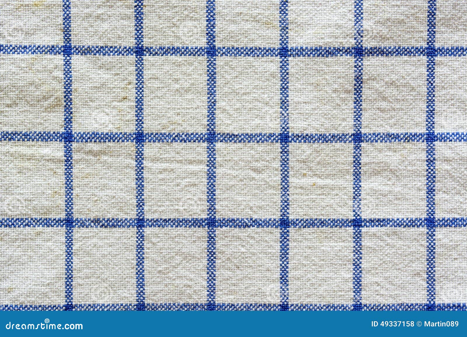Blue checkered fabric stock photo. Image of fabric, bedclothes - 49337158