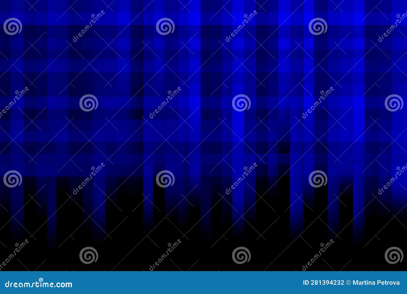 Blue Checkered Pattern on Black Background, Various Shades of Blue ...