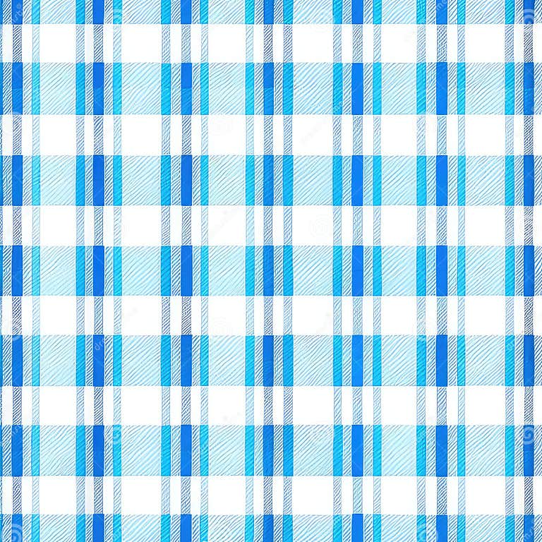 Blue Checkered Plaid Background. Seamless Pattern Stock Image - Image ...