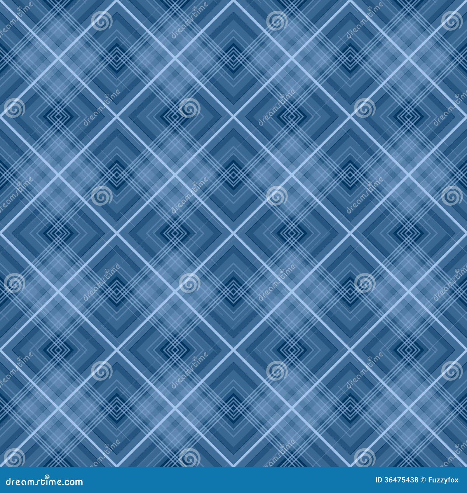 Blue Checkered Seamless Pattern Repeat Stock Illustration ...