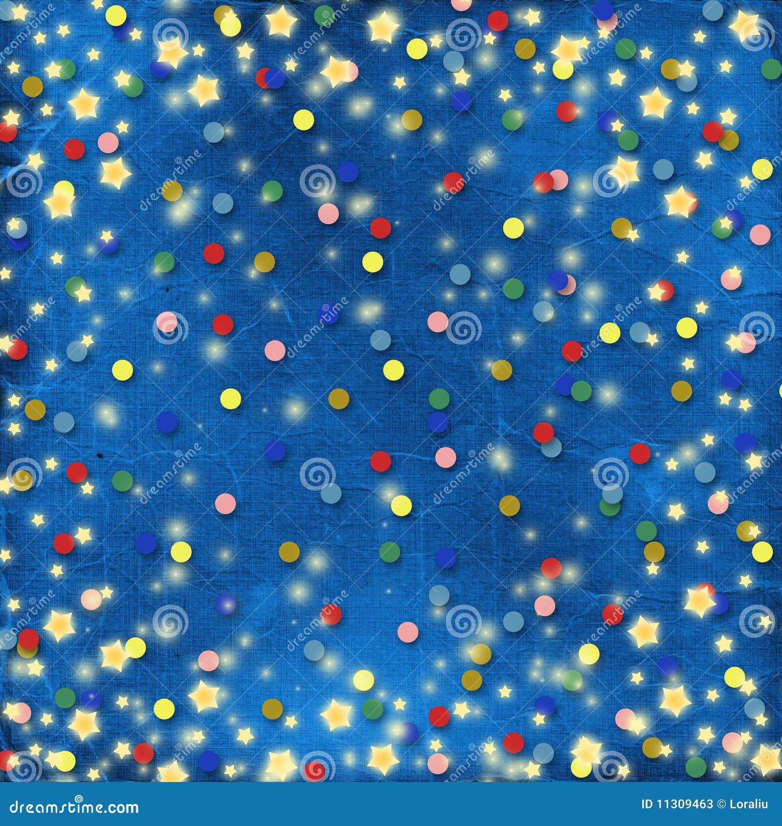 Blue Cheerful Background Stars Stock Illustration - Illustration of ...