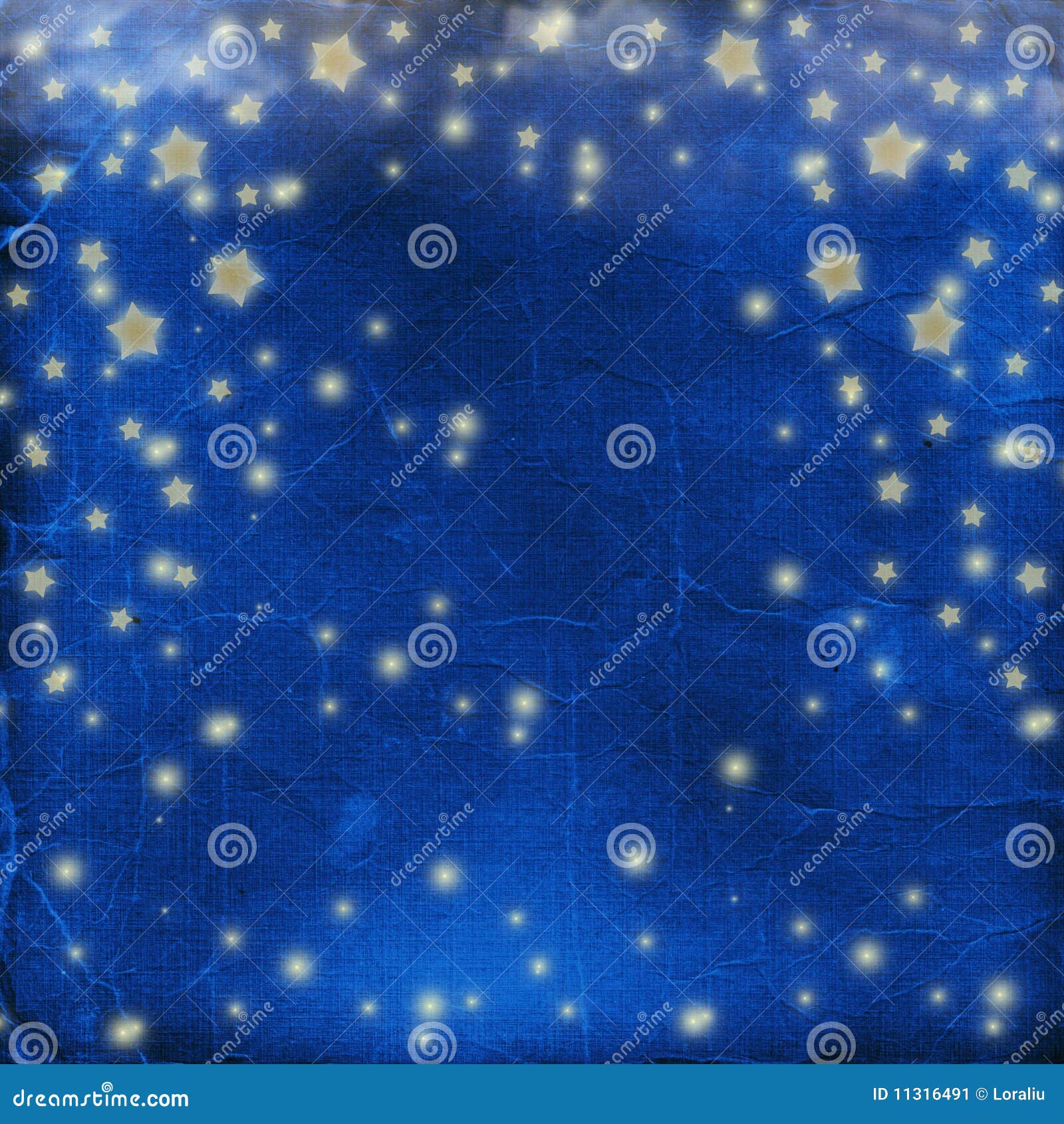 Blue Cheerful Background With Stars Stock Image - Image: 11316491