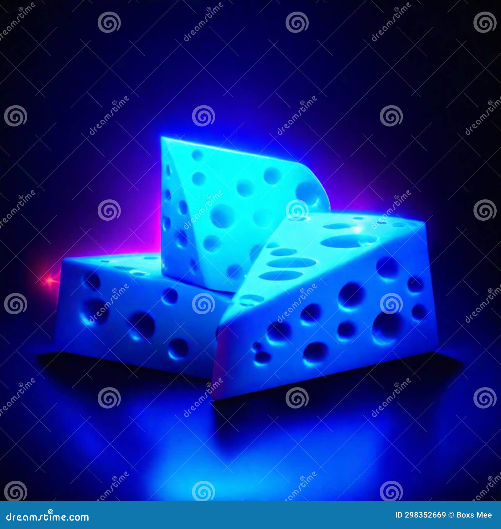 Dice Cut Cheese Isometric Diced Cheese On Wooden Board While Cooking ...