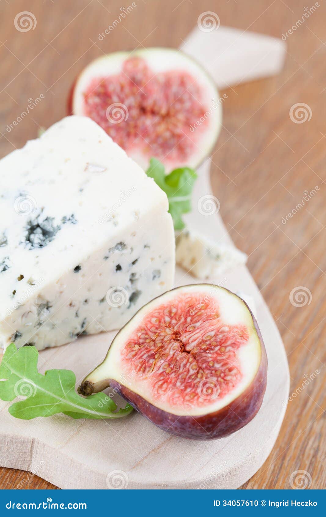 Blue cheese and figs stock photo. Image of portion, snack - 34057610