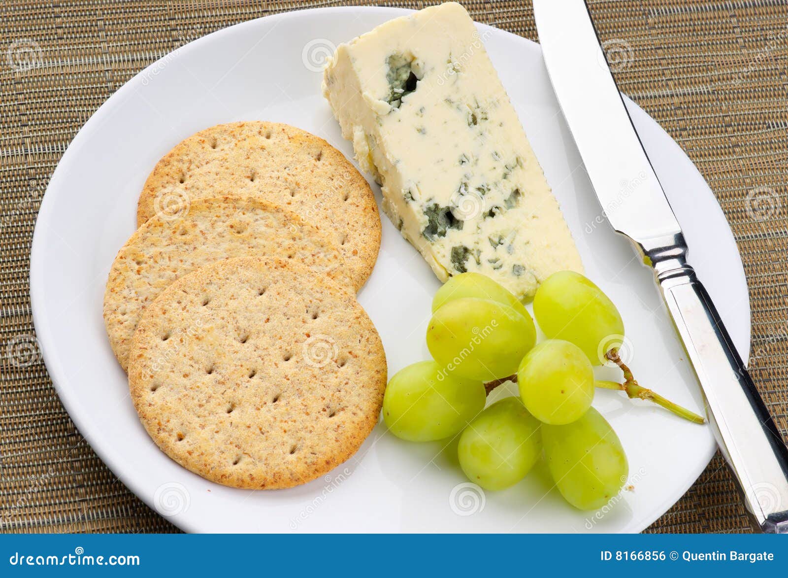 Blue cheese with grapes stock photo. Image of cheese, snack - 8166856