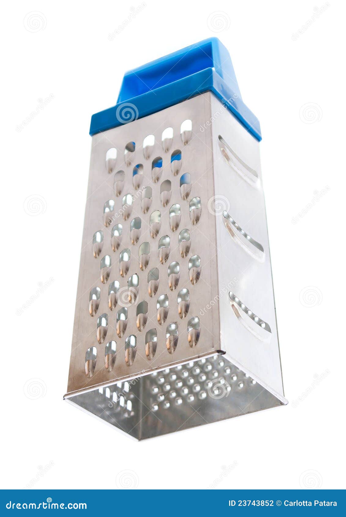 Blue Cheese Grater on a White Background Stock Photo - Image of ...