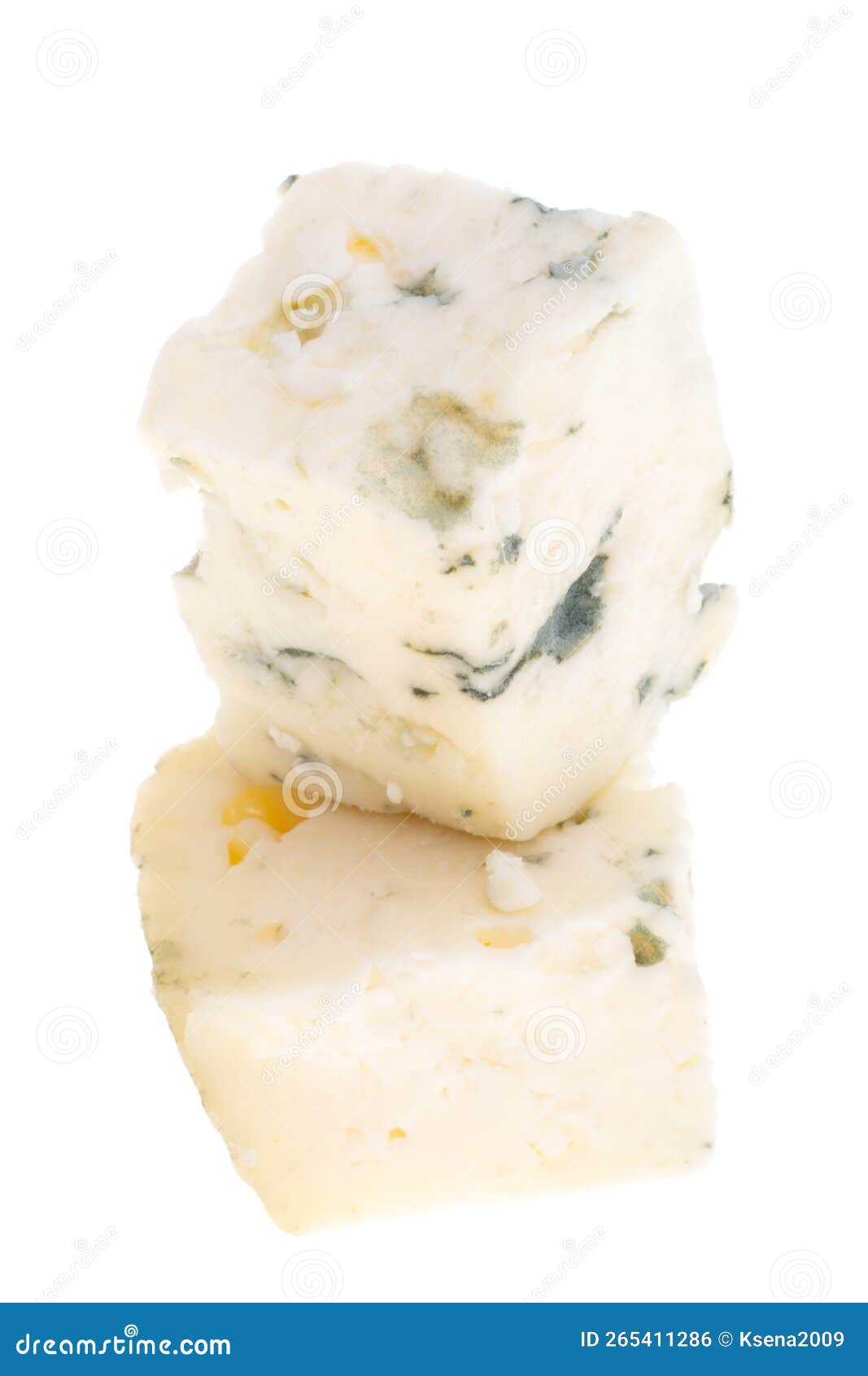 Blue cheese isolated stock photo. Image of gourmet, portion - 265411286