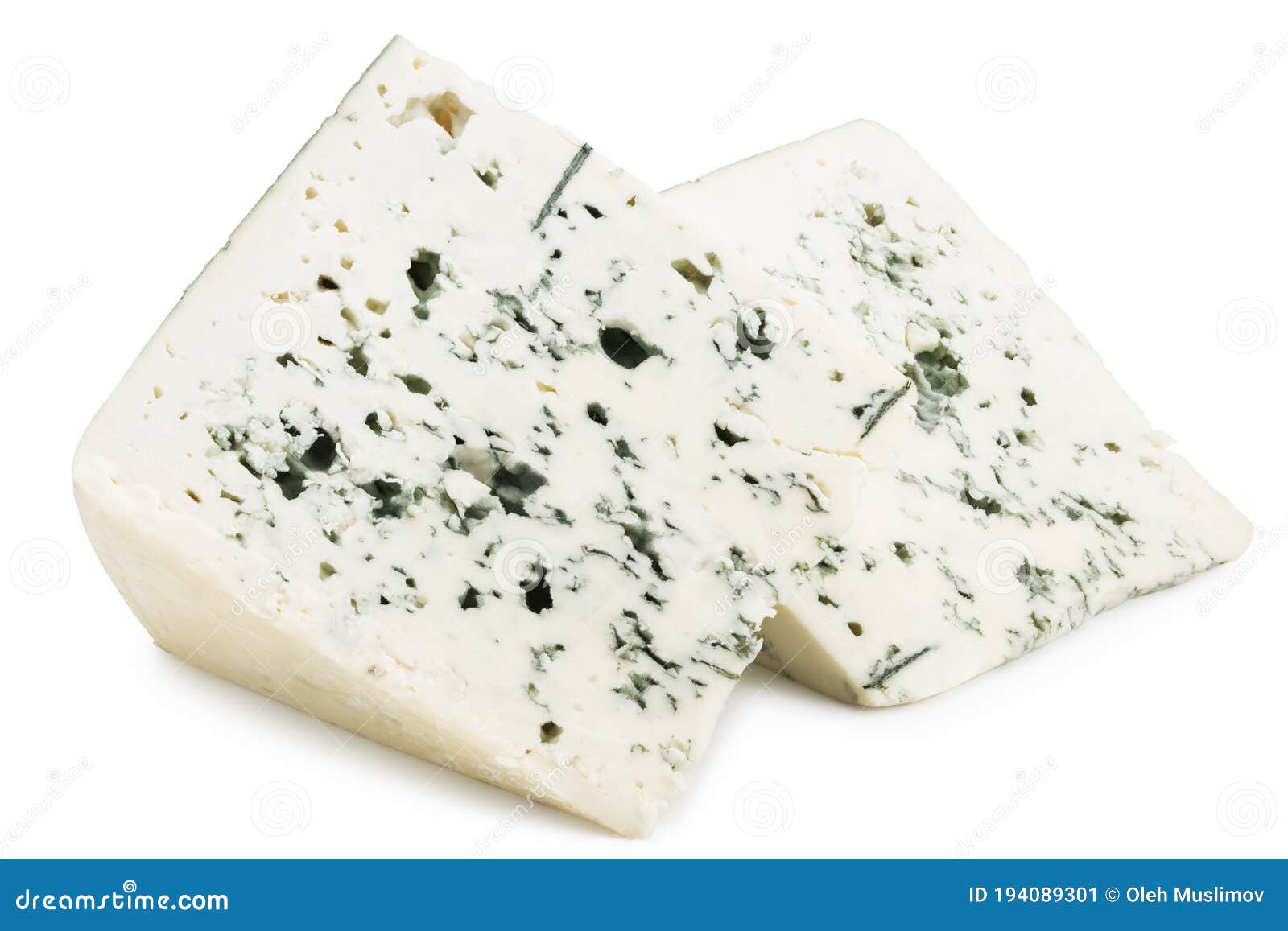 Blue Cheese Isolated on a White Background Stock Image - Image of tasty ...