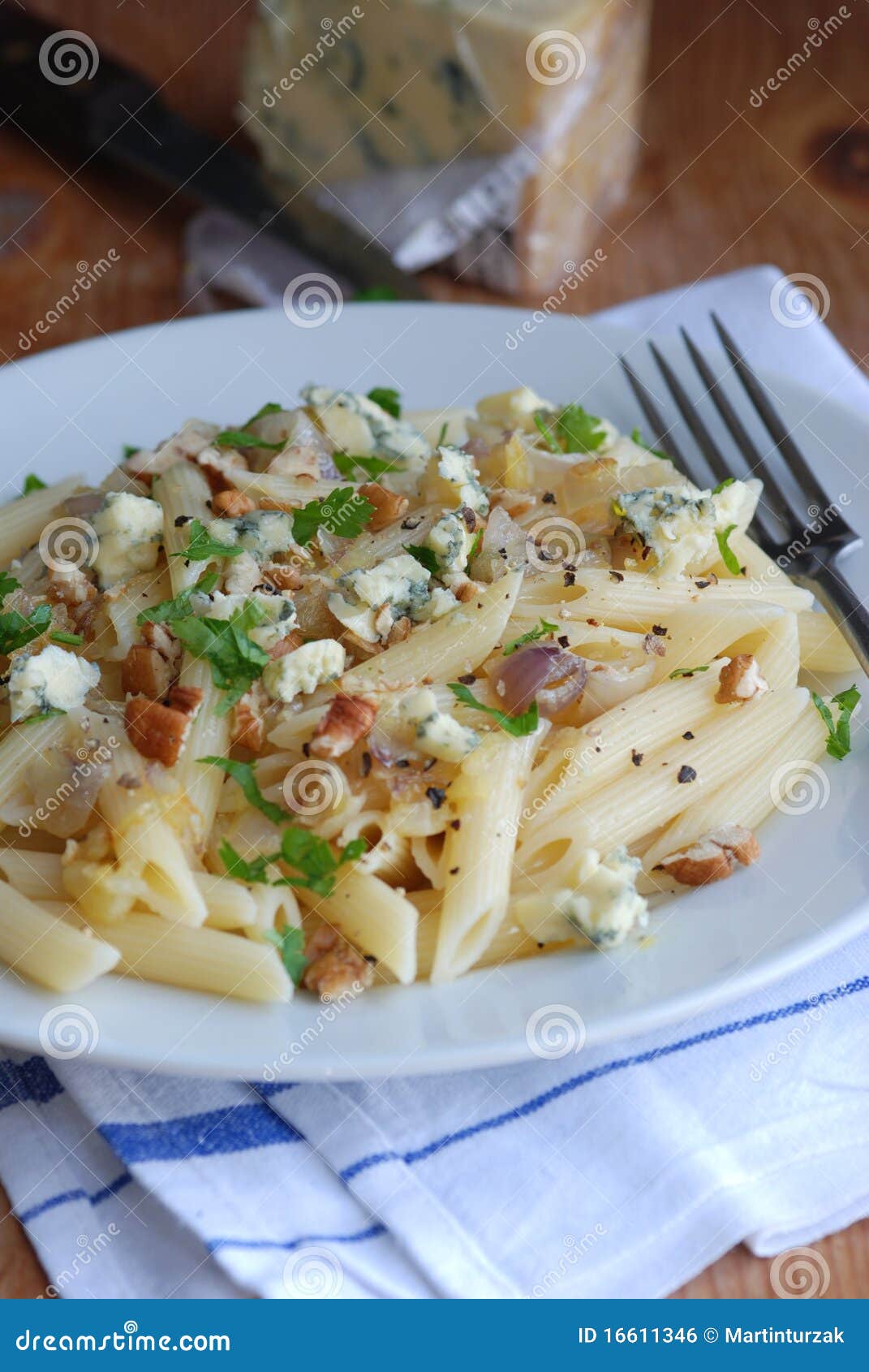 Blue cheese pasta stock photo. Image of healthy, culinary - 16611346
