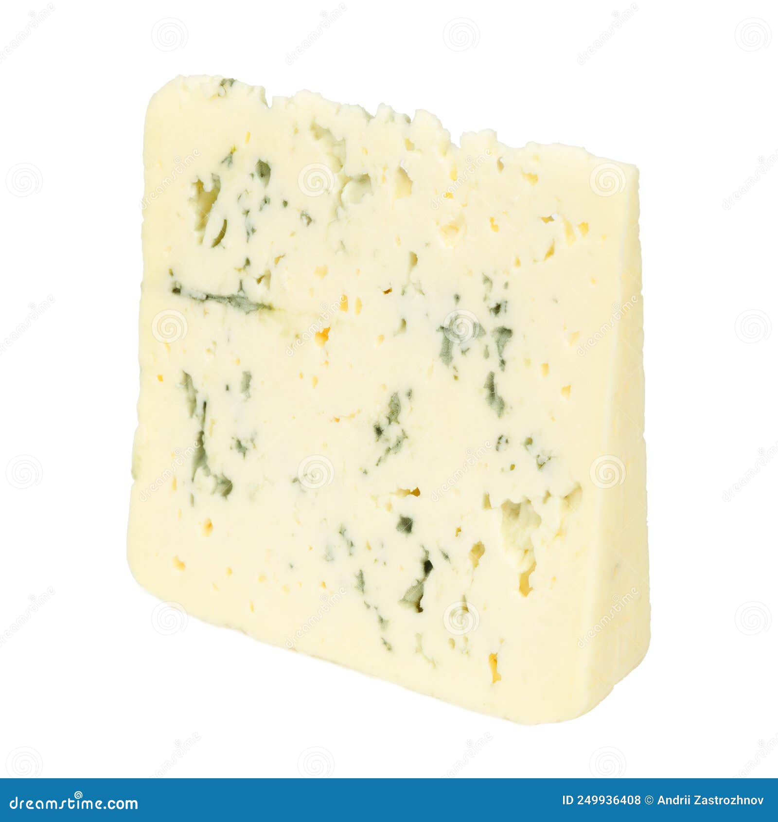 Blue Cheese, Slice Isolated on White Background Stock Photo - Image of ...