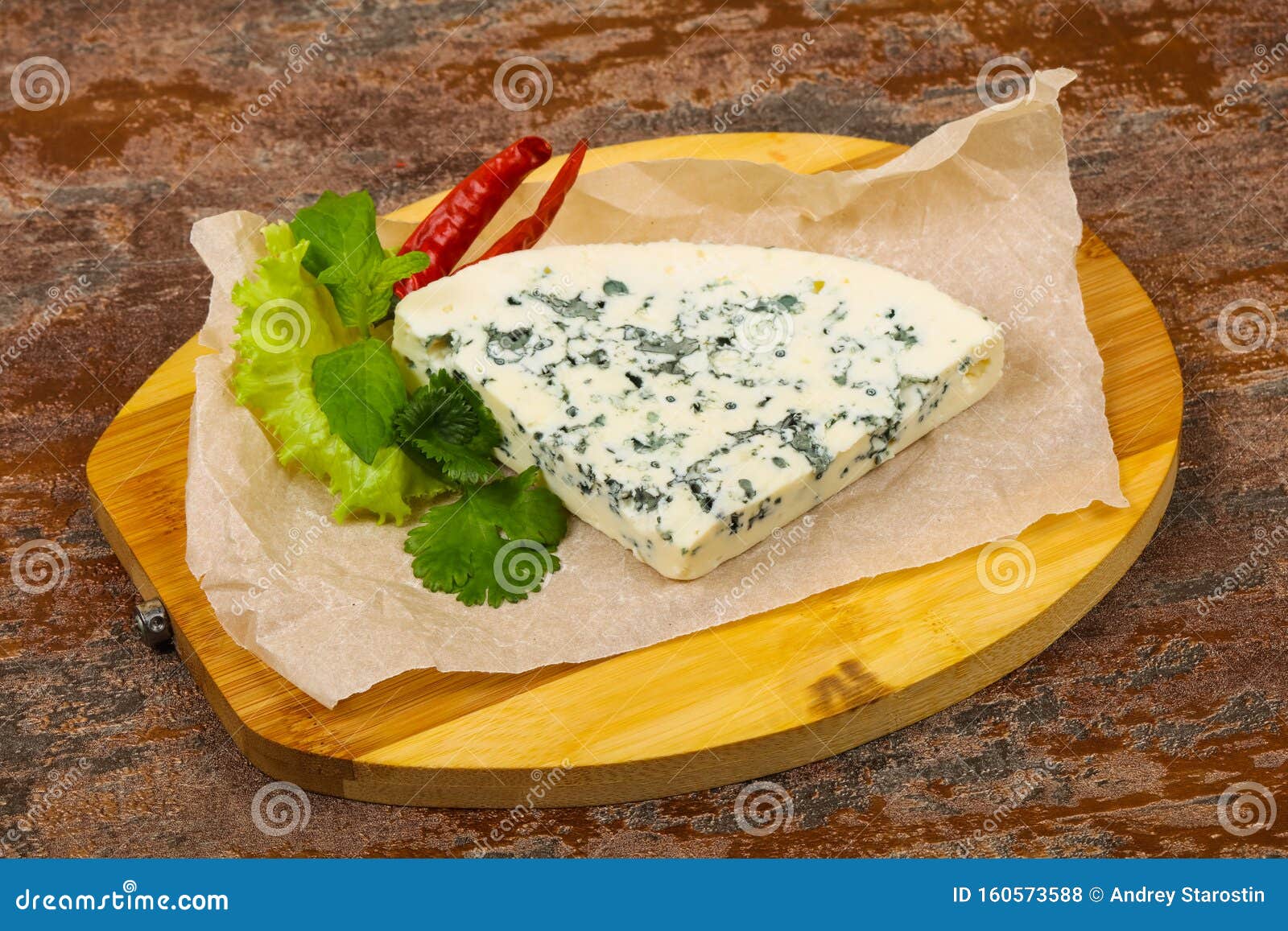 Blue cheese slice stock photo. Image of savory, piece - 160573588