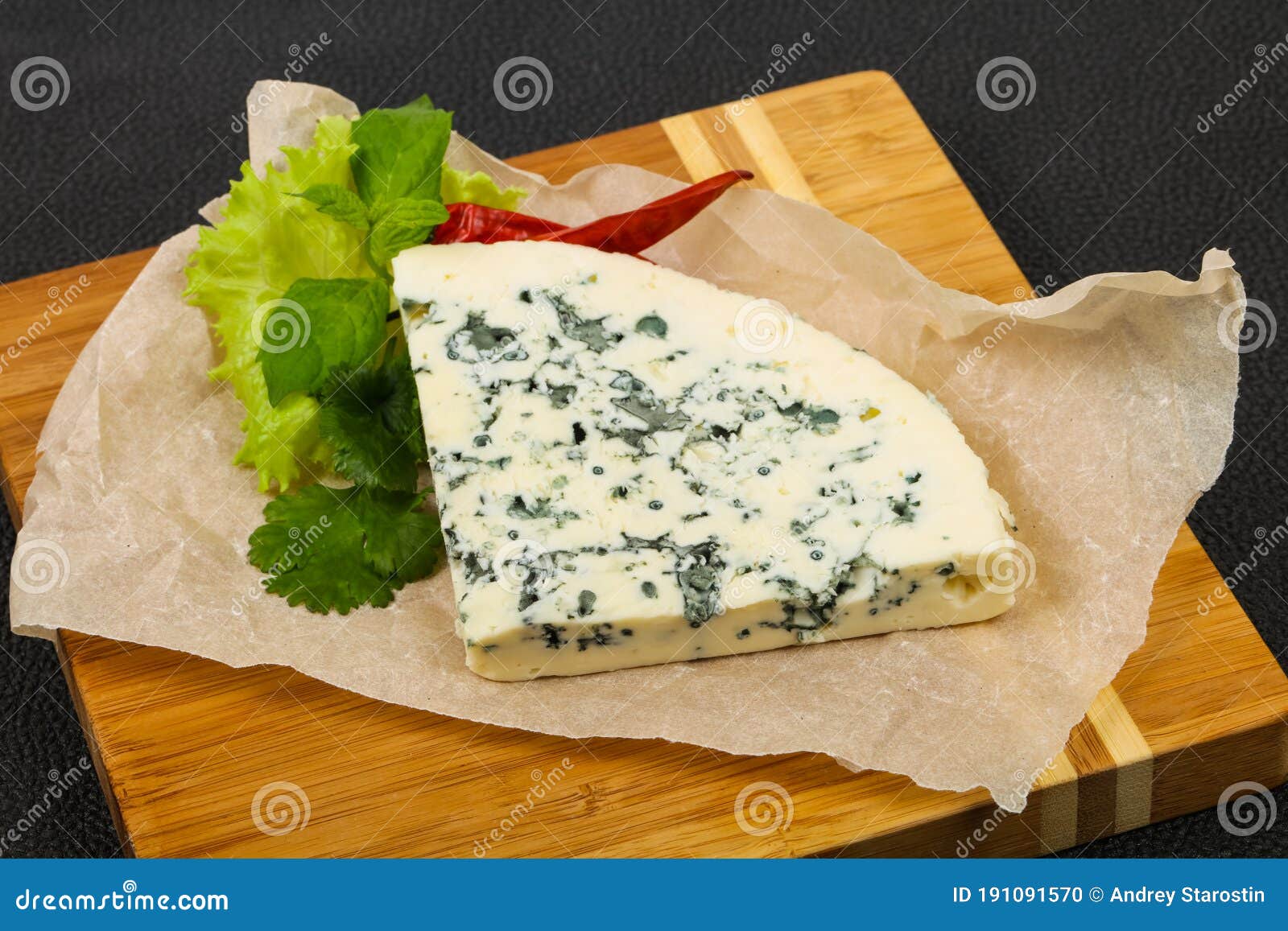 Blue cheese slice stock photo. Image of white, delicious - 191091570