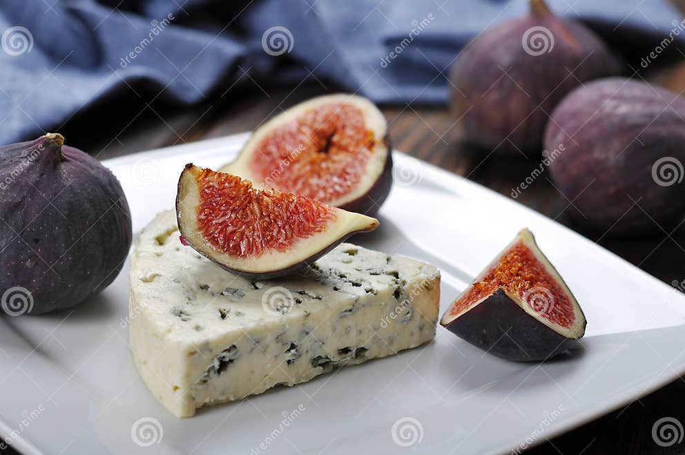 Blue cheese stock photo. Image of french, figs, swiss - 33647626