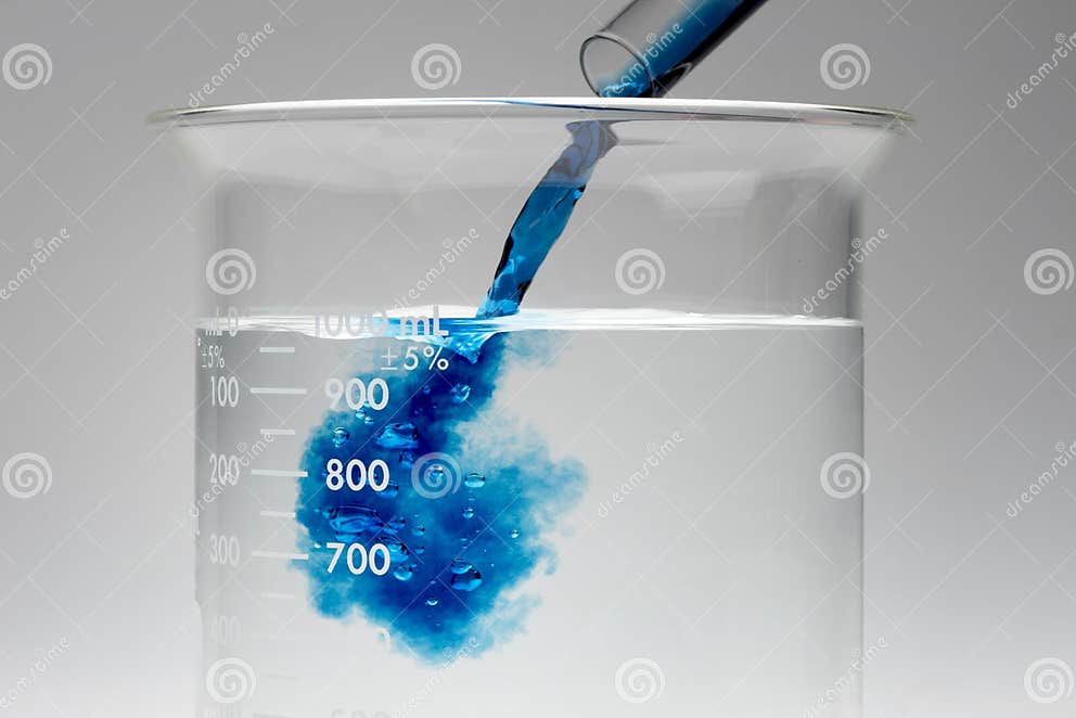 Blue chemical stock photo. Image of chemical, motion - 15352618