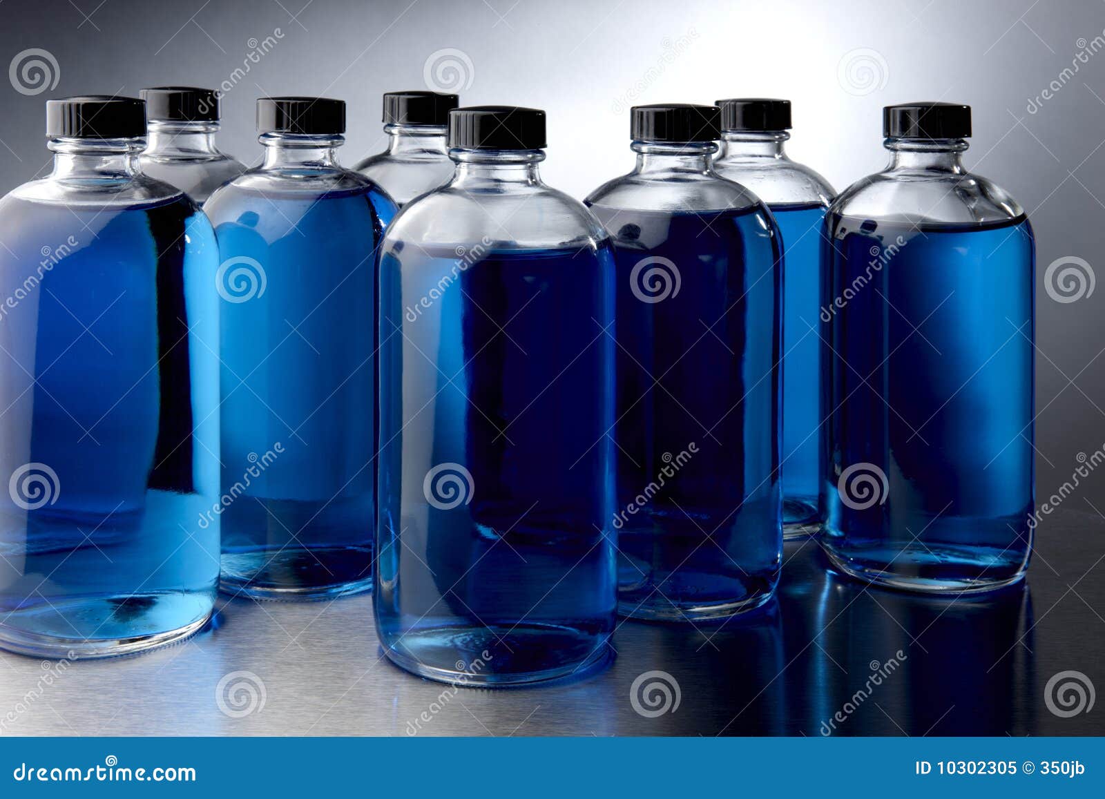 Blue chemicals stock image. Image of packaging, translucent - 10302305