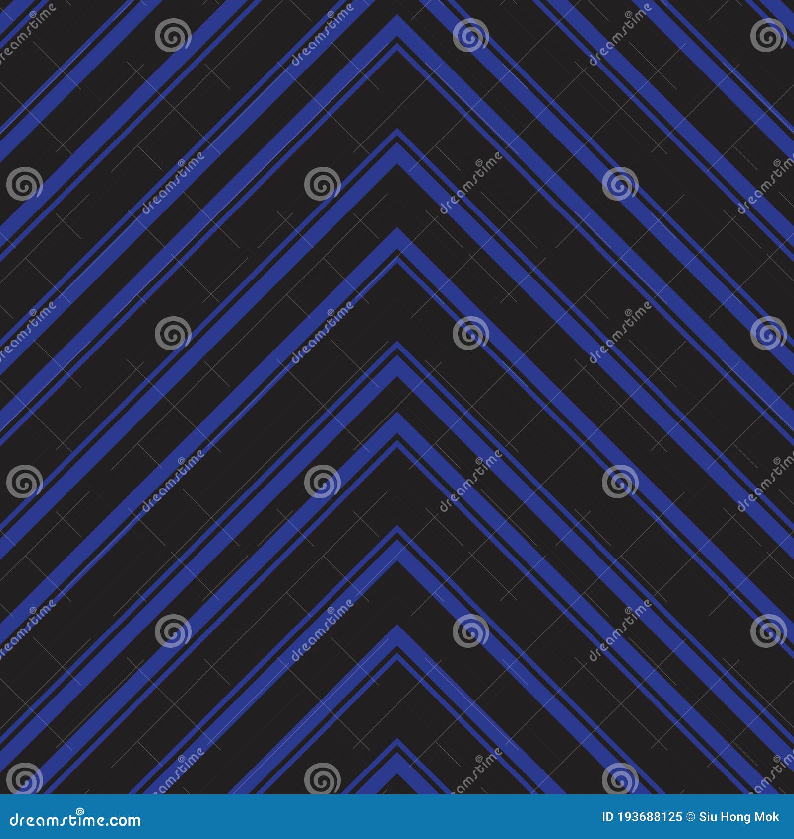 Blue Chevron Diagonal Stripes Seamless Pattern Background Stock Vector ...