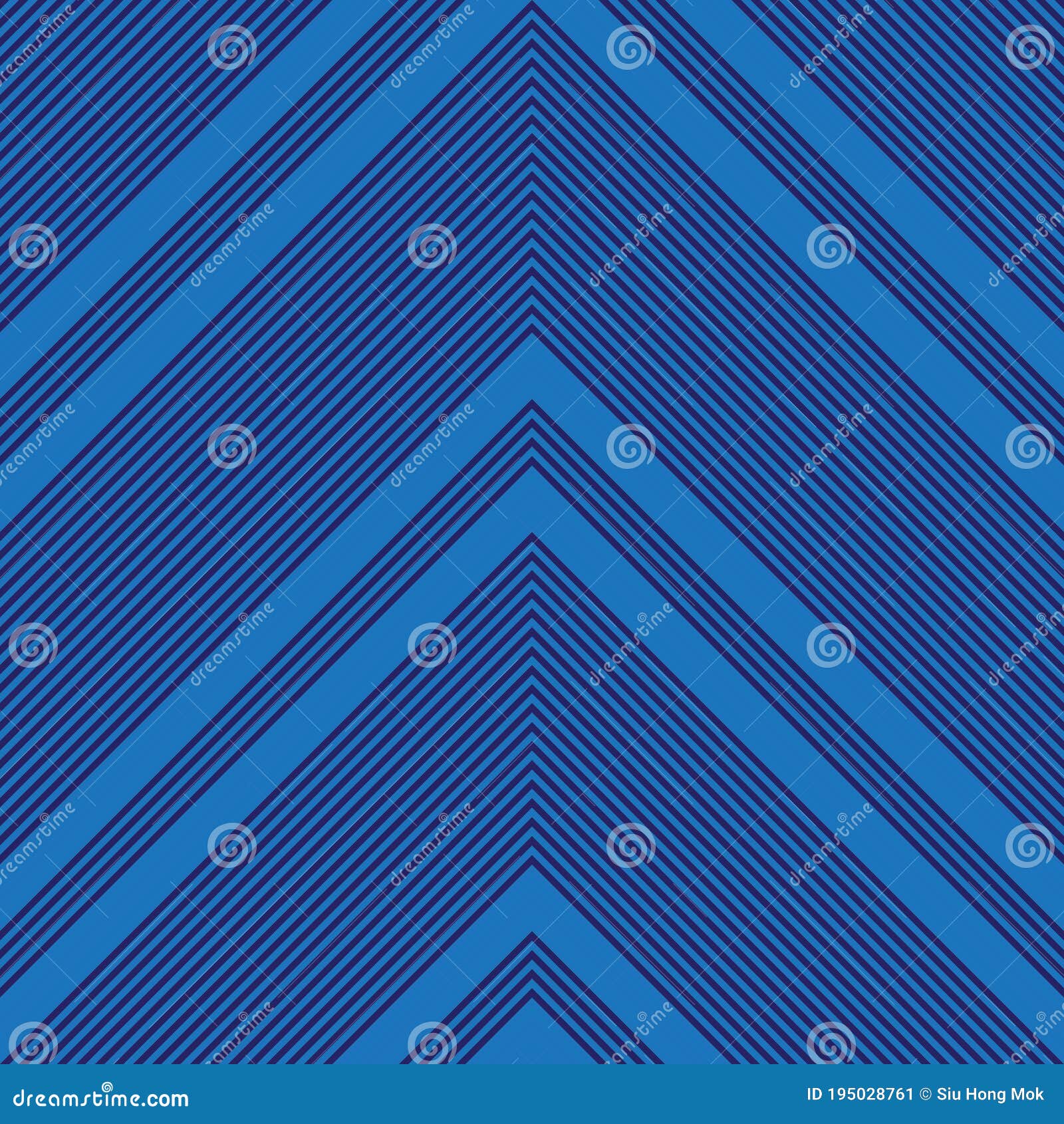 Blue Chevron Diagonal Stripes Seamless Pattern Background Stock Vector ...