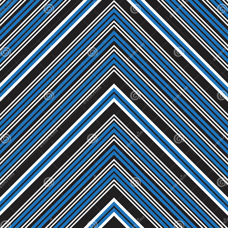 Blue Chevron Diagonal Stripes Seamless Pattern Background Stock Vector ...